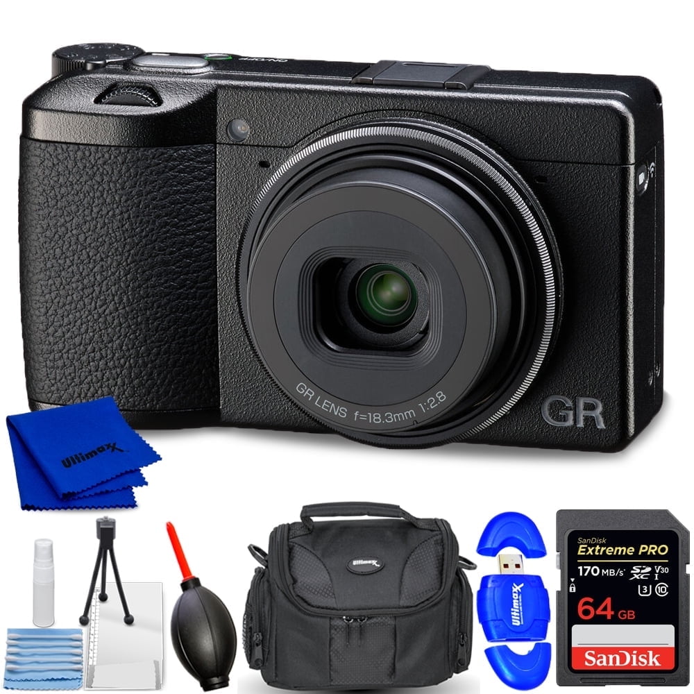 Ricoh GR III HDF Digital Camera with 7PC Accessory Bundle - Walmart.com