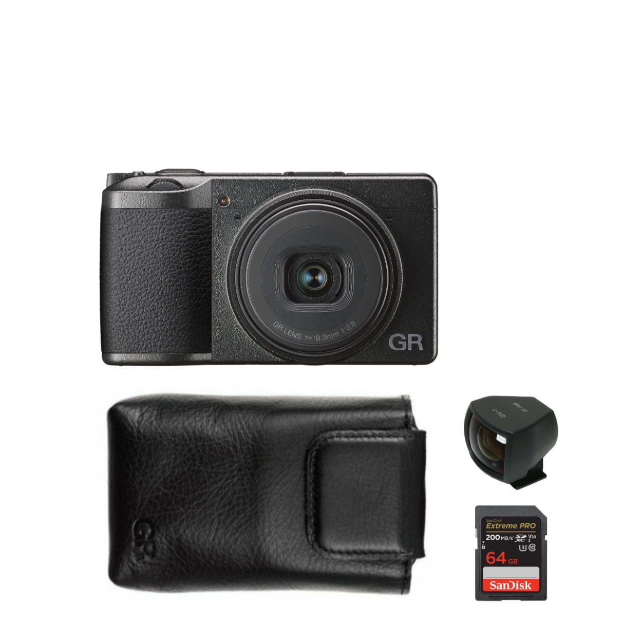 Ricoh GR III Premium Compact Digital Camera with GV-1 External Viewfinder Bundle - Walmart.com