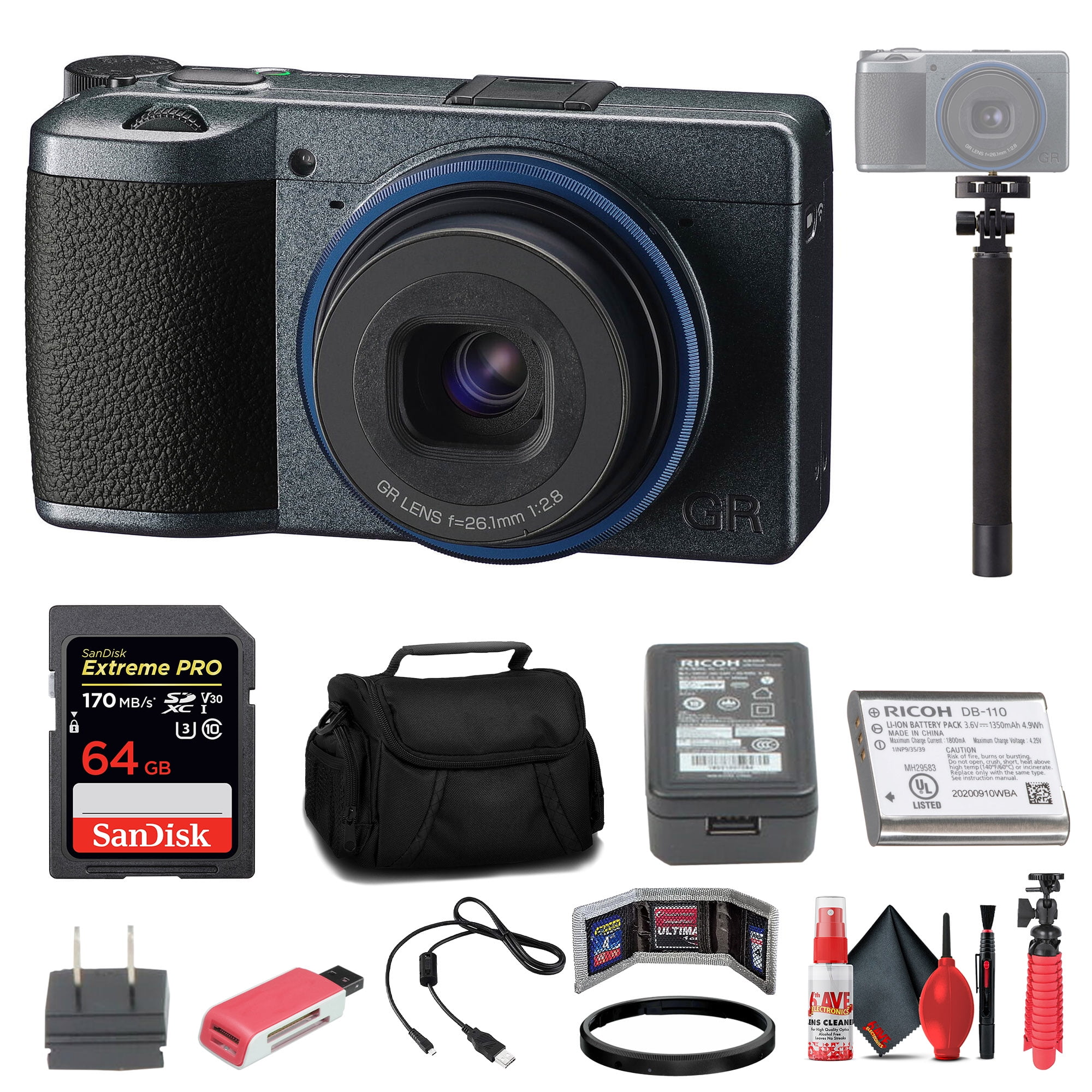 Ricoh GR IIIx Urban Edition Digital Compact Camera 24MP APS-C Size CMOS ...