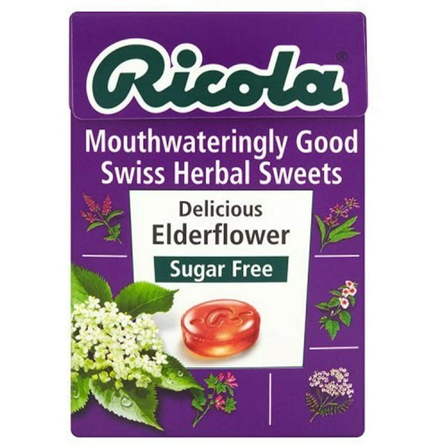 Ricola Sugar Free Swiss Herbal Candy - Elderflower Flavour 45g - Walmart.com