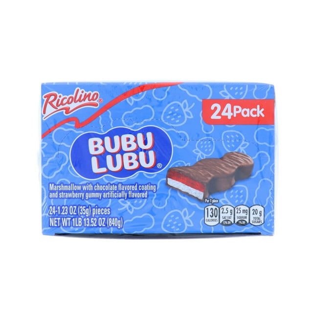 Ricolino Bubu Lubu Strawberry Gummy Candy & Marshmallow w/ Chocolate ...