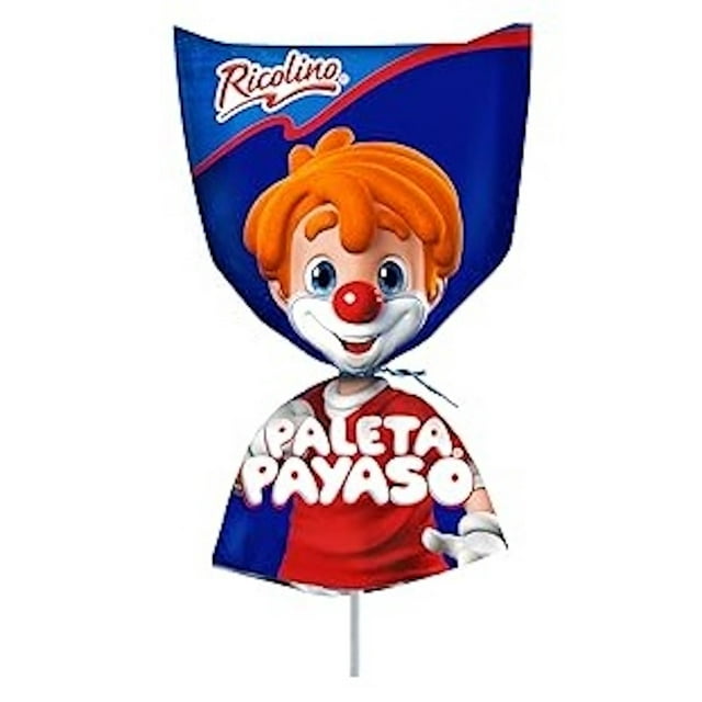 Ricolino Paleta Payaso Chocolate Marshmallow Lollipop (Pack of 8 ...