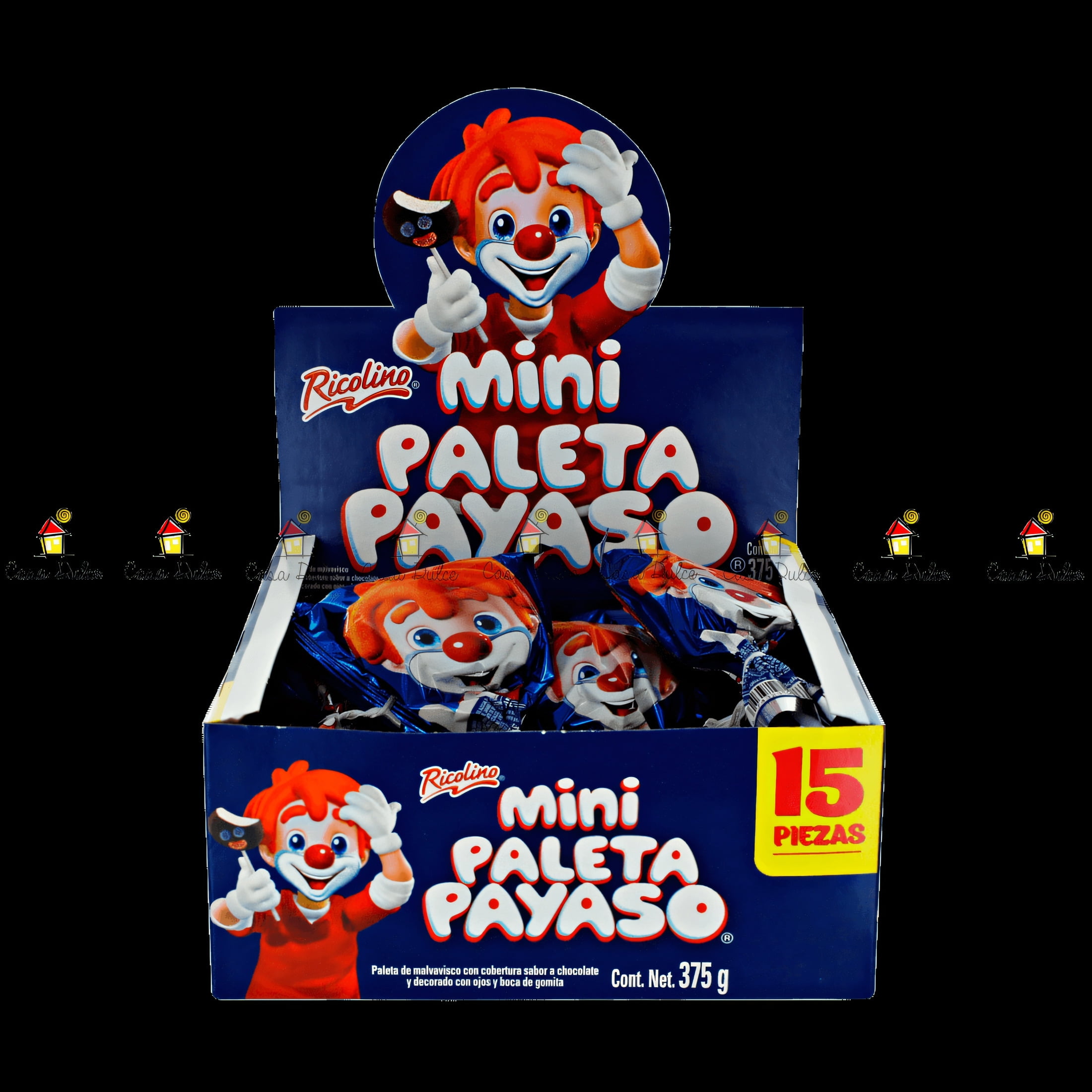 Ricolino - Paleta Payaso Mini 12/15pc - Walmart.com
