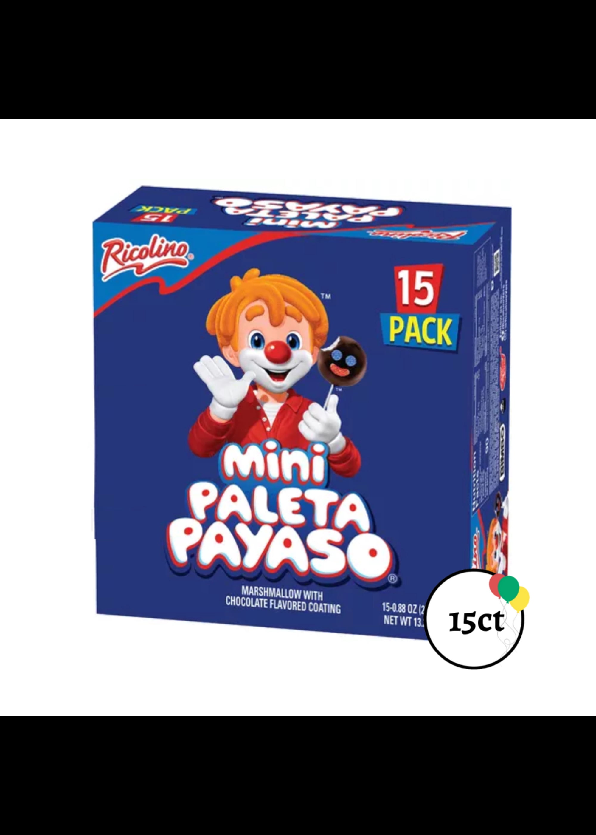 Ricolino Paleta Payaso Mini 15 ct - Walmart.com