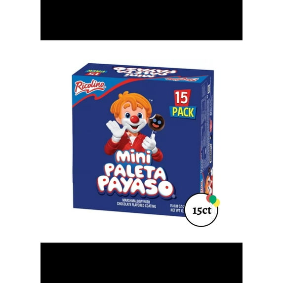 Ricolino Paleta Payaso Mini 15 ct - Walmart.com