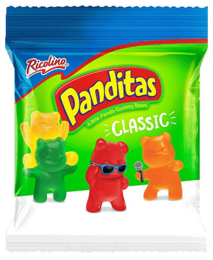 Ricolino Panditas Classic Multicolor Mix Gummy Candy, 6 Bags, S ...