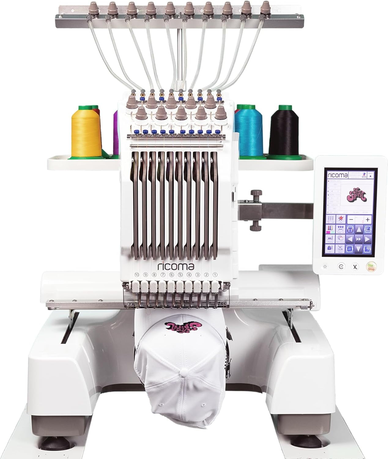 Ricoma EM-1010-7S Single-Head Multi Needle Embroidery Machine for ...