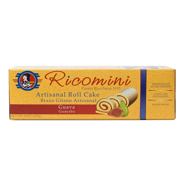 Ricomini, Brazo Gitano, Cake Roll, Guava Flavor, 15 oz, 1 Count, Shelf ...
