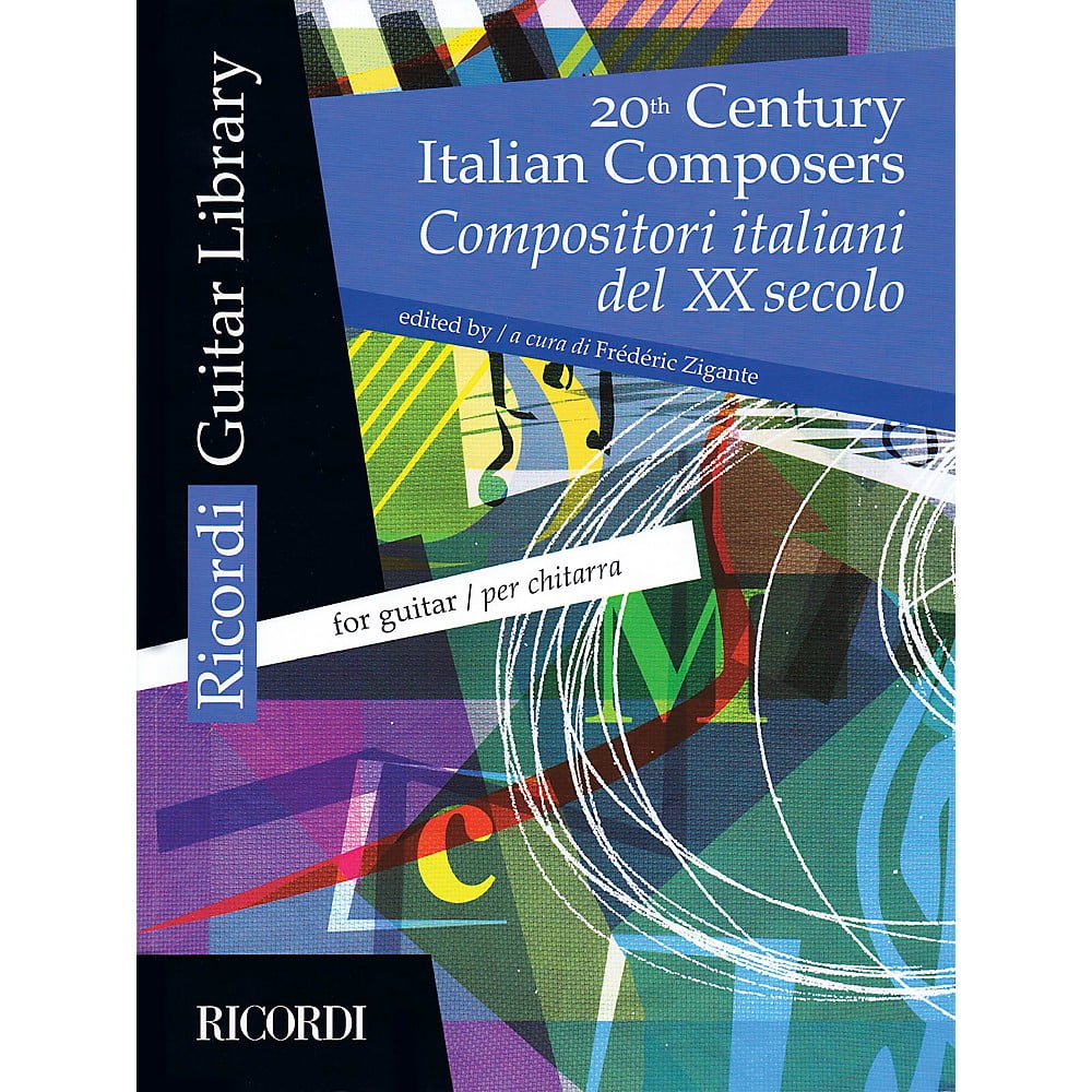 Ricordi 20th Century Italian Composers (Guitar) MGB Series Softcover ...