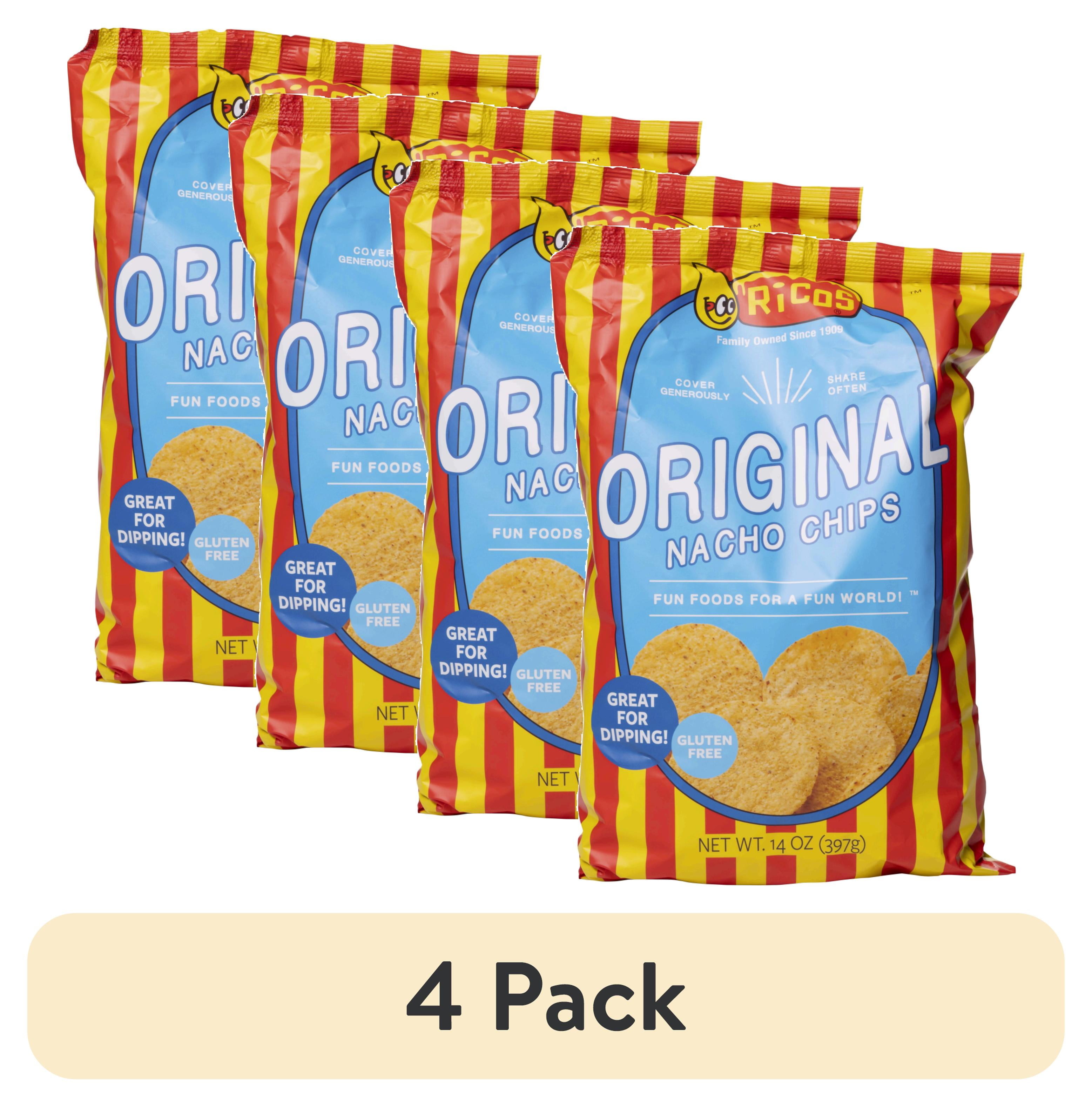 (4 pack) Ricos® Gluten-Free Original Nacho Chips, Party Size, 14 oz ...