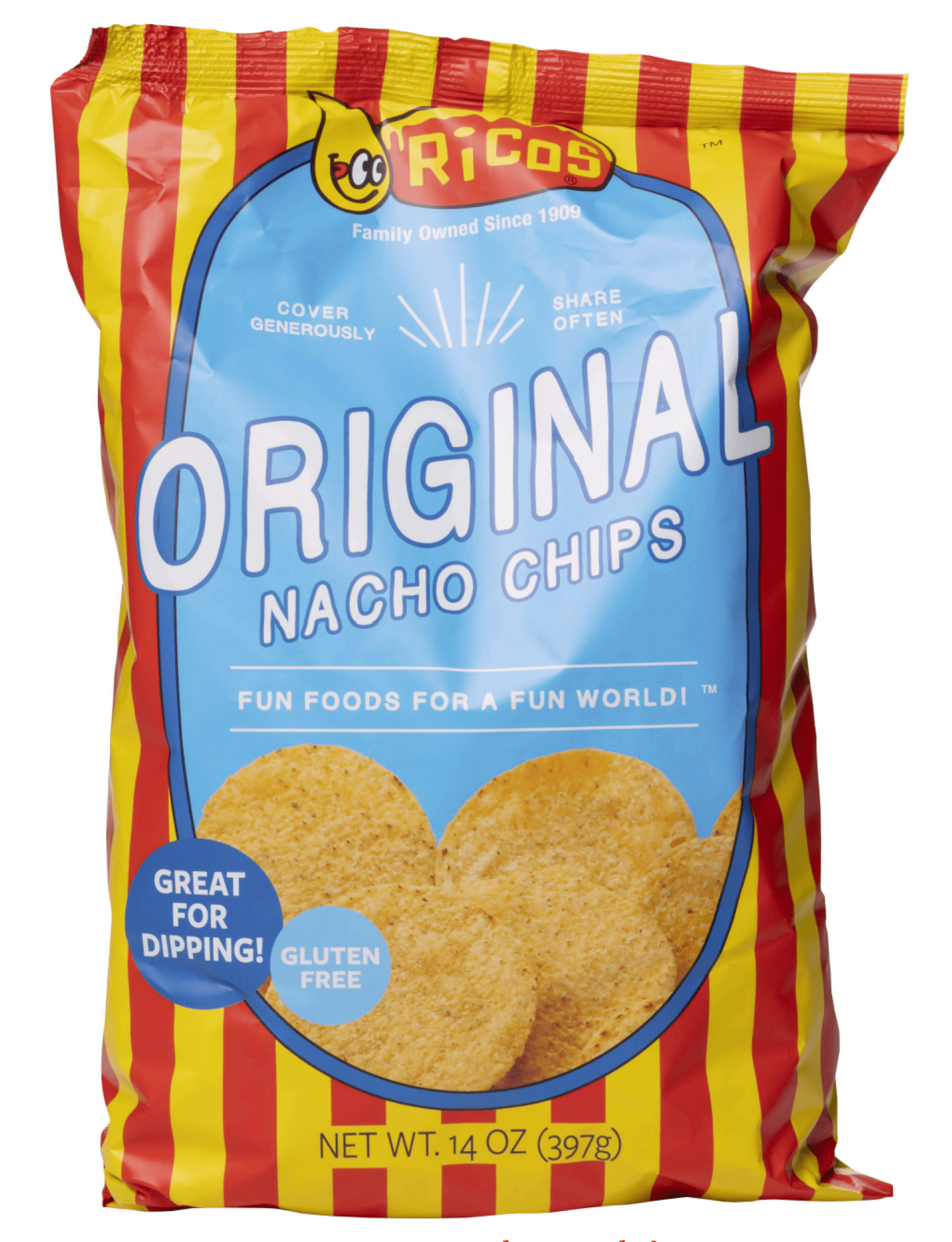 Ricos® Gluten-Free Original Nacho Chips, Party Size, 14 oz, Shelf ...