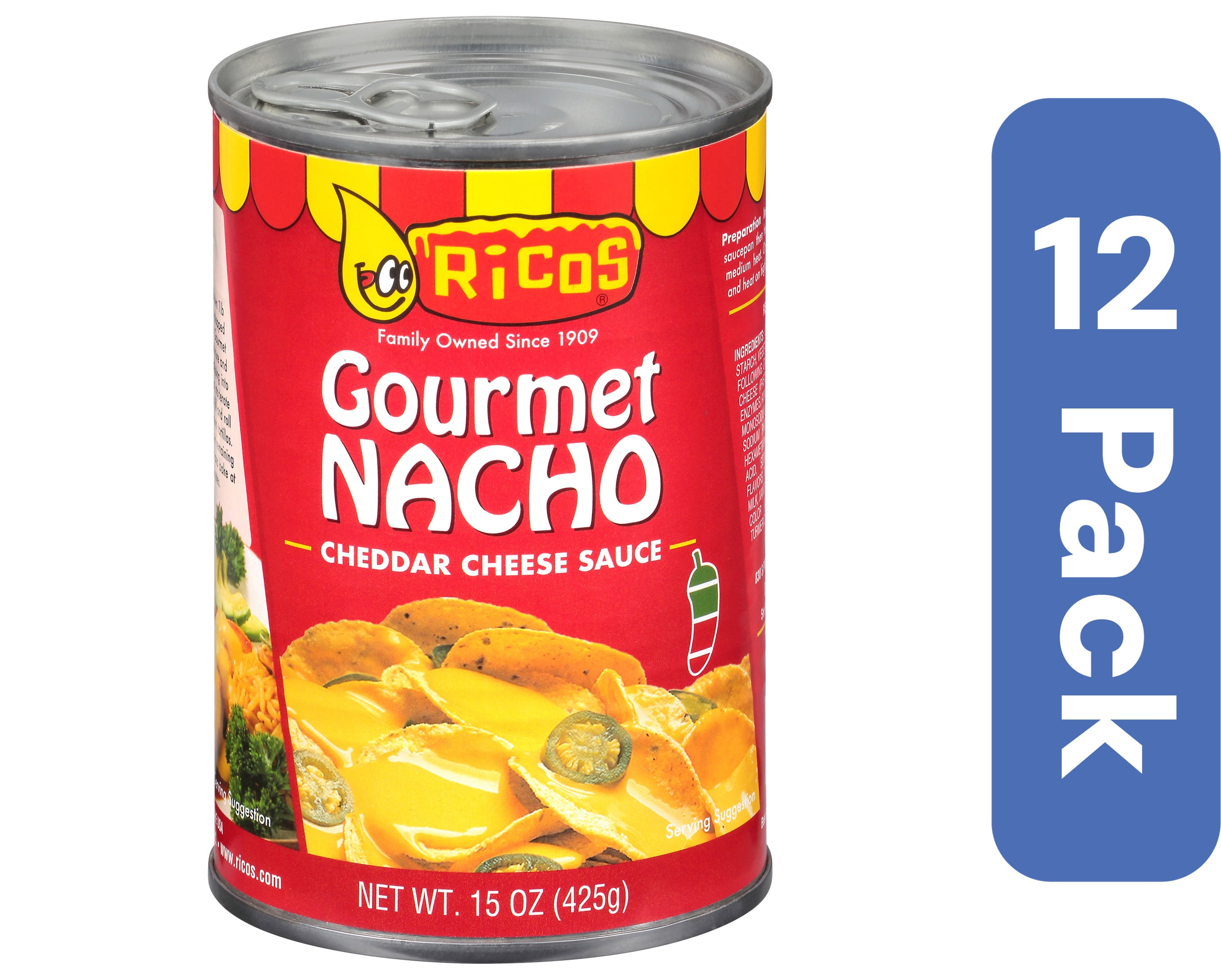 Ricos Nacho Cheese Gourmet 15 oz (Pack of 12) - Walmart.com