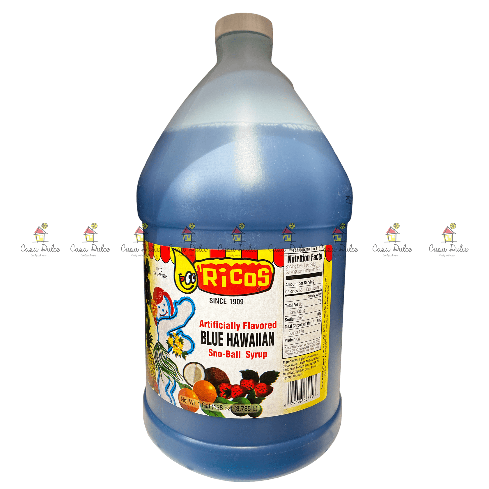 Ricos - Syrup Blu Hawaiin 4/1gal - Walmart.com