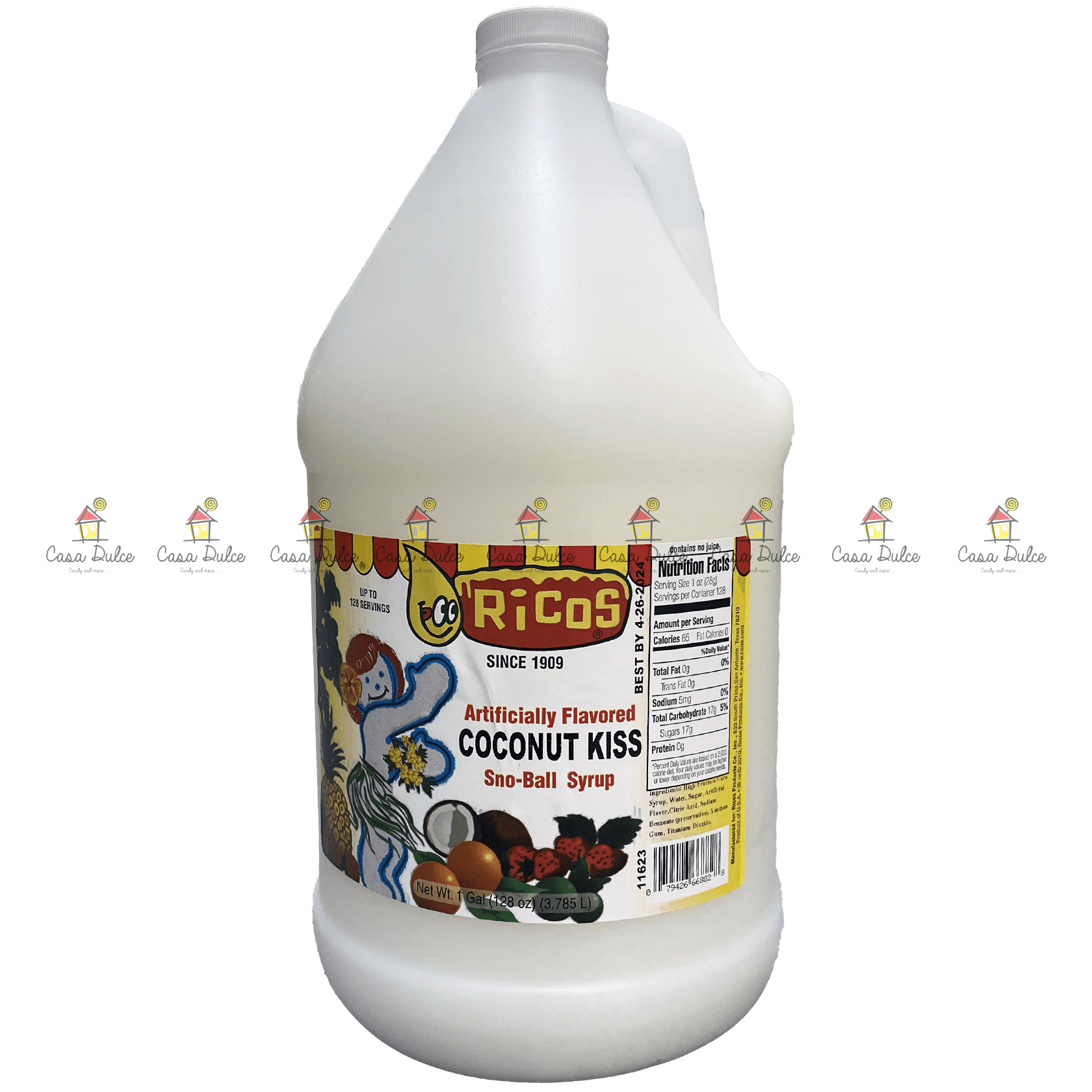 Ricos - Syrup Coconut Kiss 4/1gal - Walmart.com