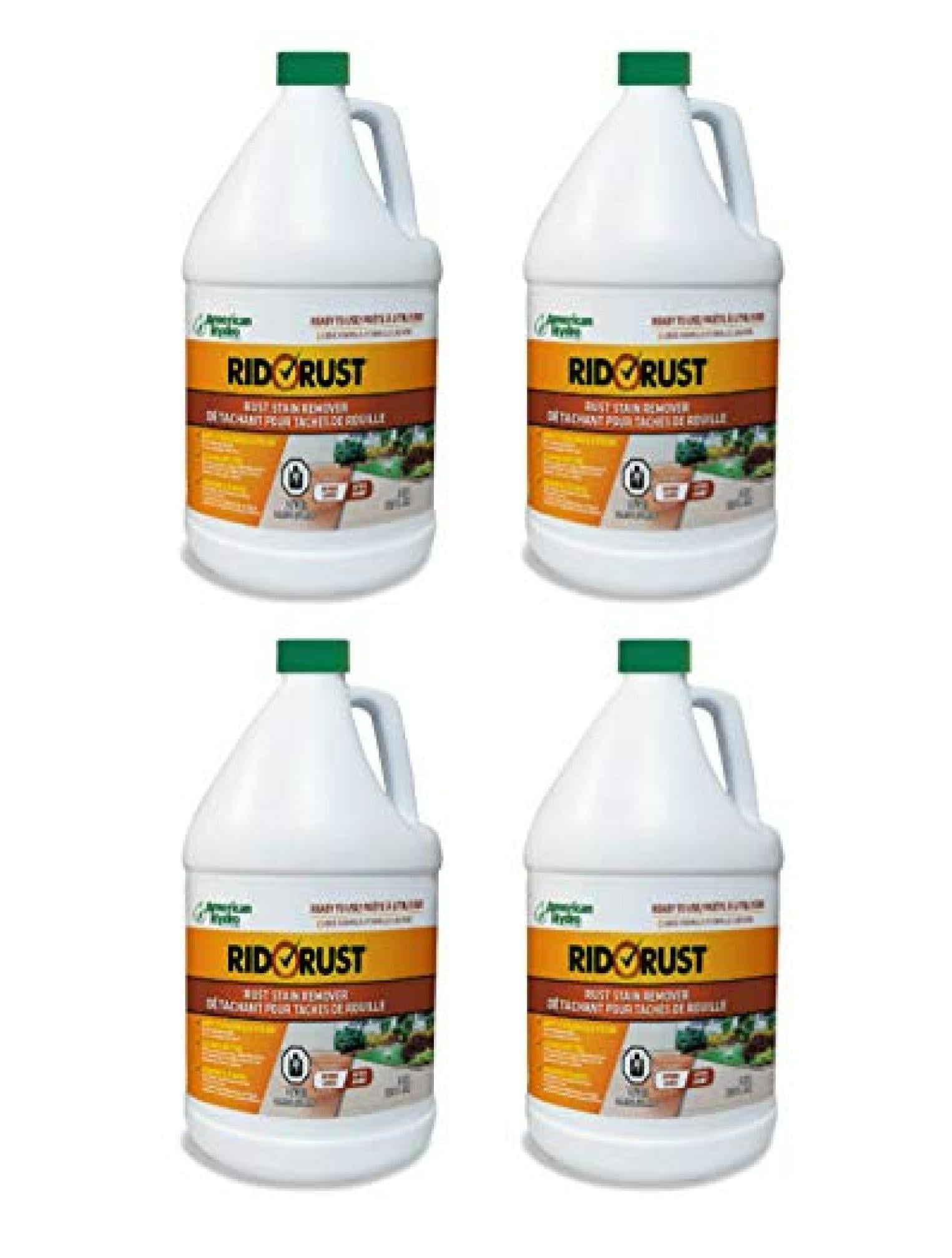Rid O' Rust Liquid Rust Stain Remover - 1 Gallon (4 Pack) - Concrete ...