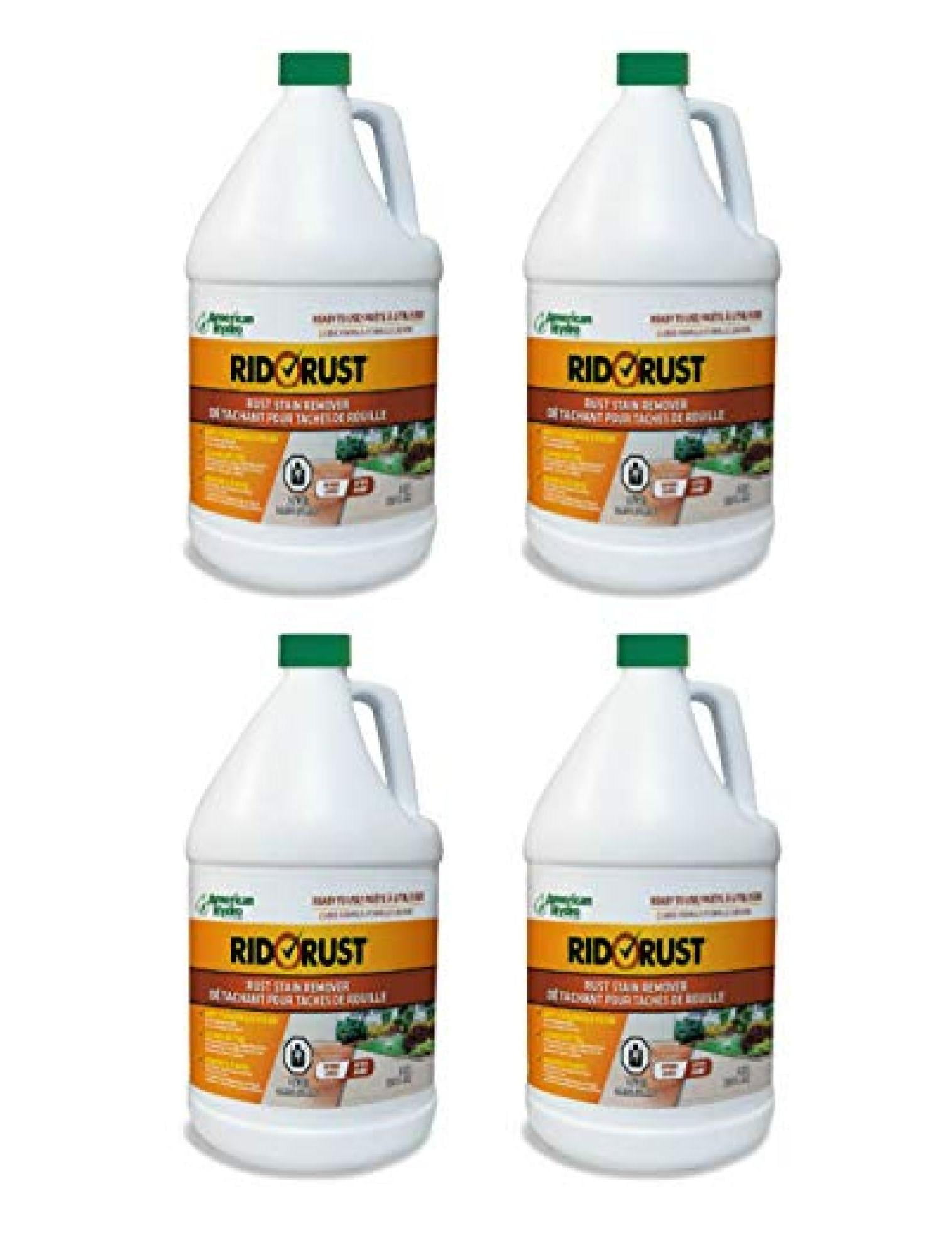Rid O' Rust Liquid Rust Stain Remover - 1 Gallon (4 Pack) - Exterior ...