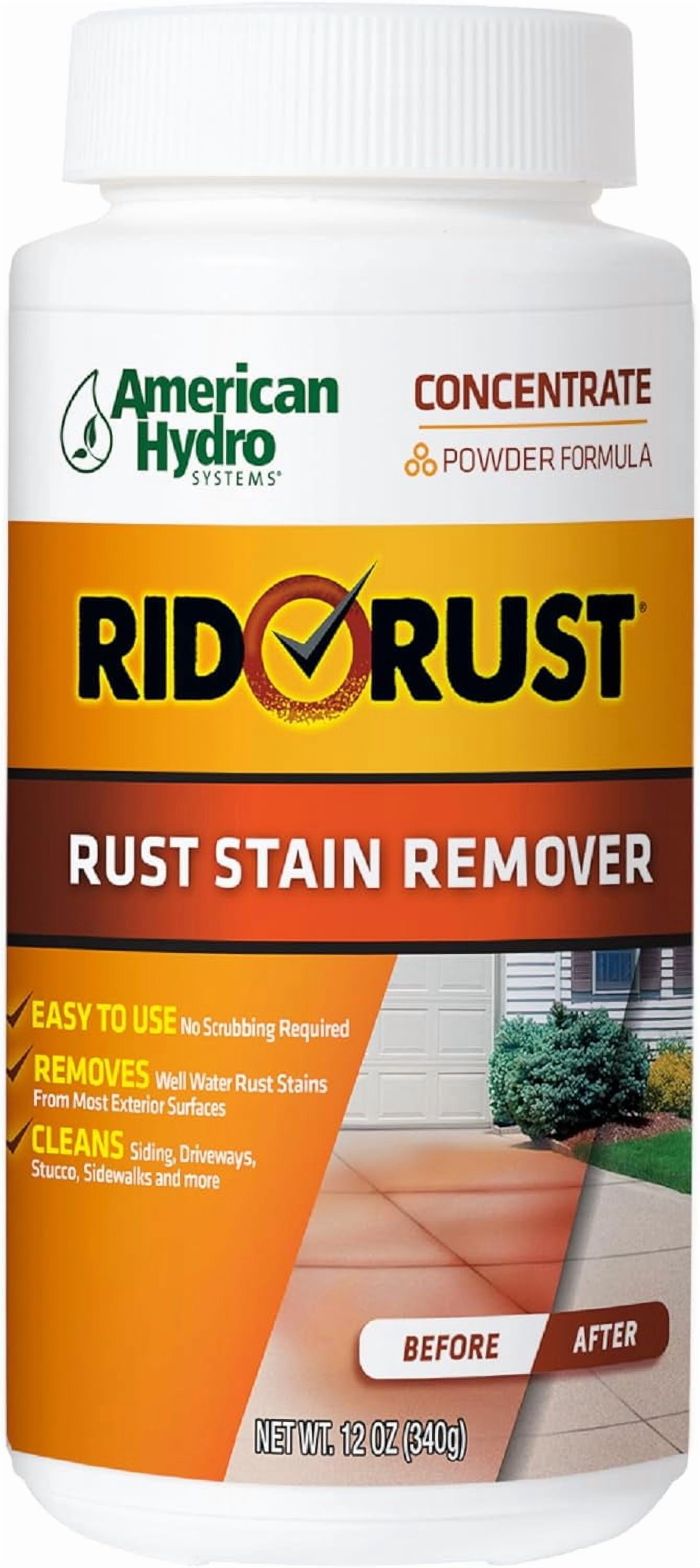 Rid-O-Rust Outdoor Rust Stain Remover, Concentrated Powder Formula ...