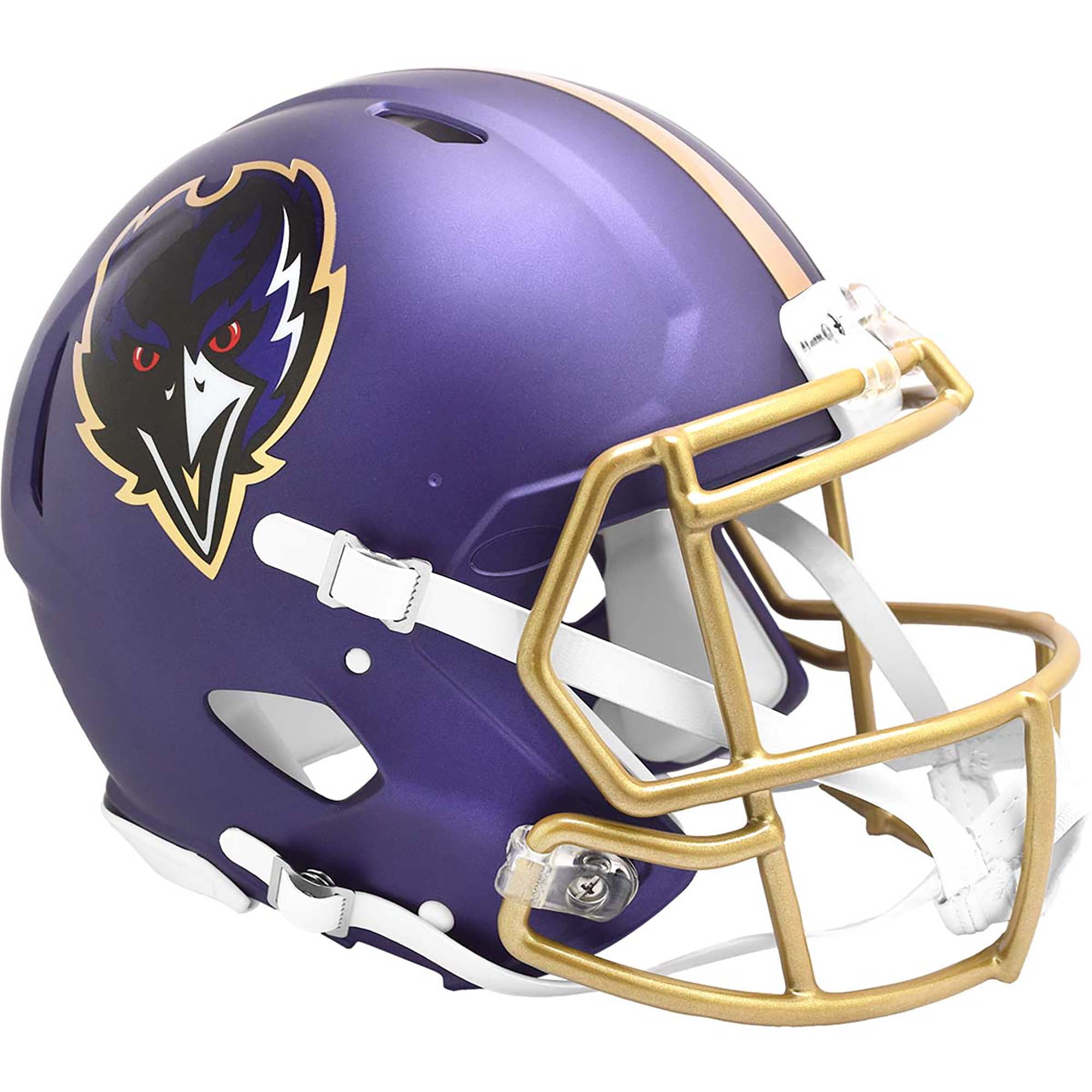 Riddell Baltimore Ravens 2024 On-Field Alternate Speed Authentic Helmet ...