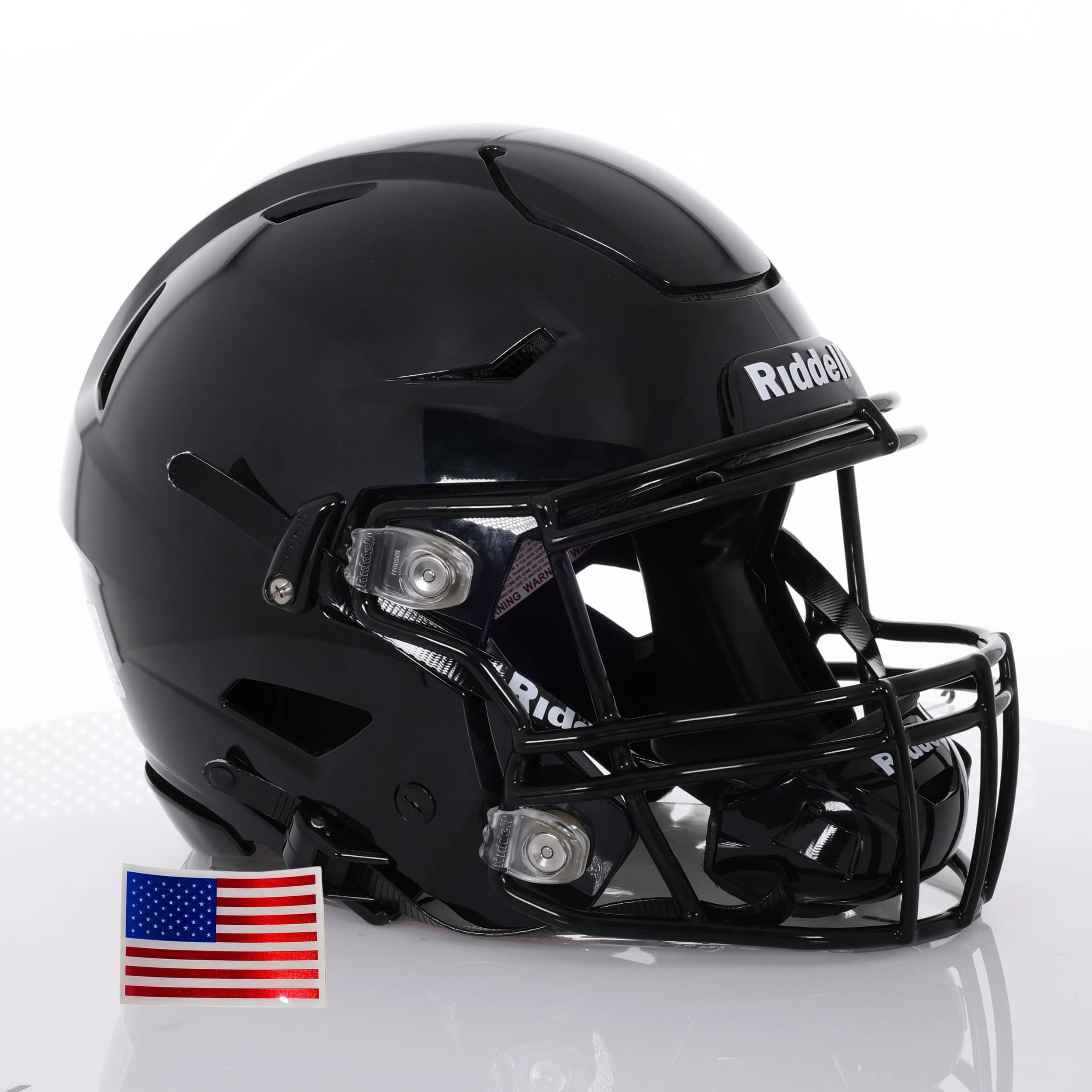 Riddell SpeedFlex ADULT Helmet - Black SF-2BD Facemask (Black Helmet ...