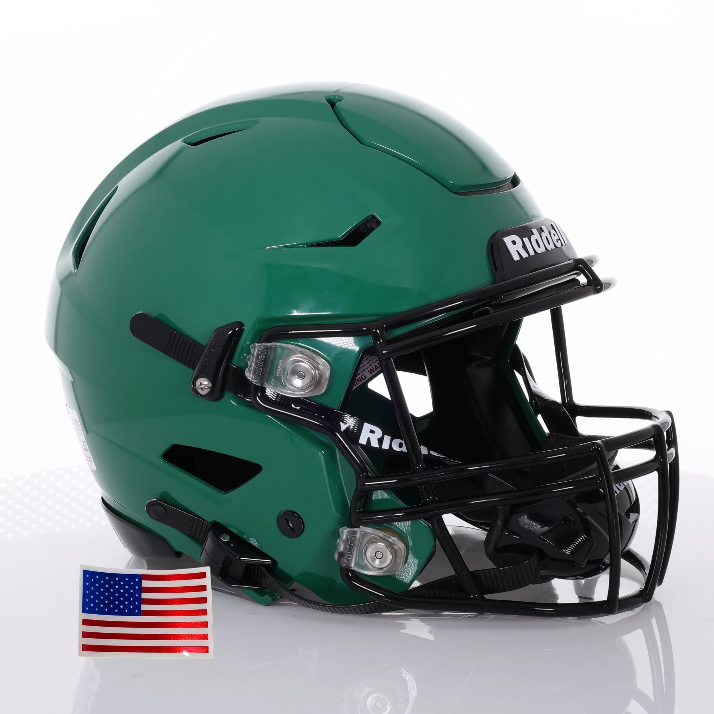 Riddell SpeedFlex ADULT Helmet - Black SF-2BD Facemask (Kelly Green ...