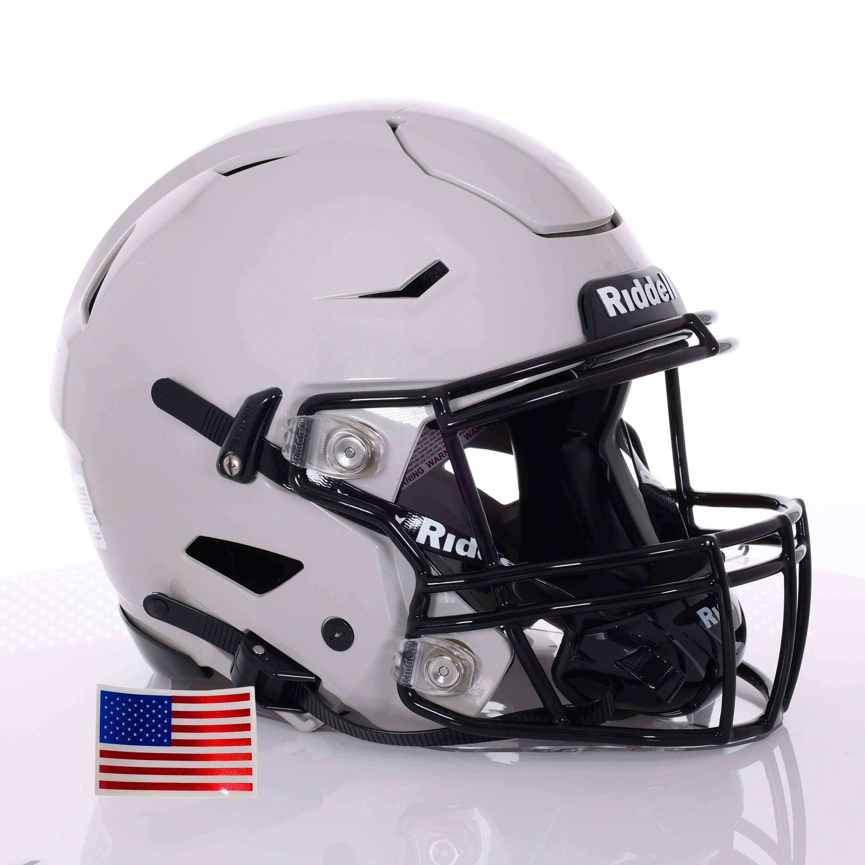 Riddell SpeedFlex ADULT Helmet - Black SF-2BD Facemask (Light Gray ...