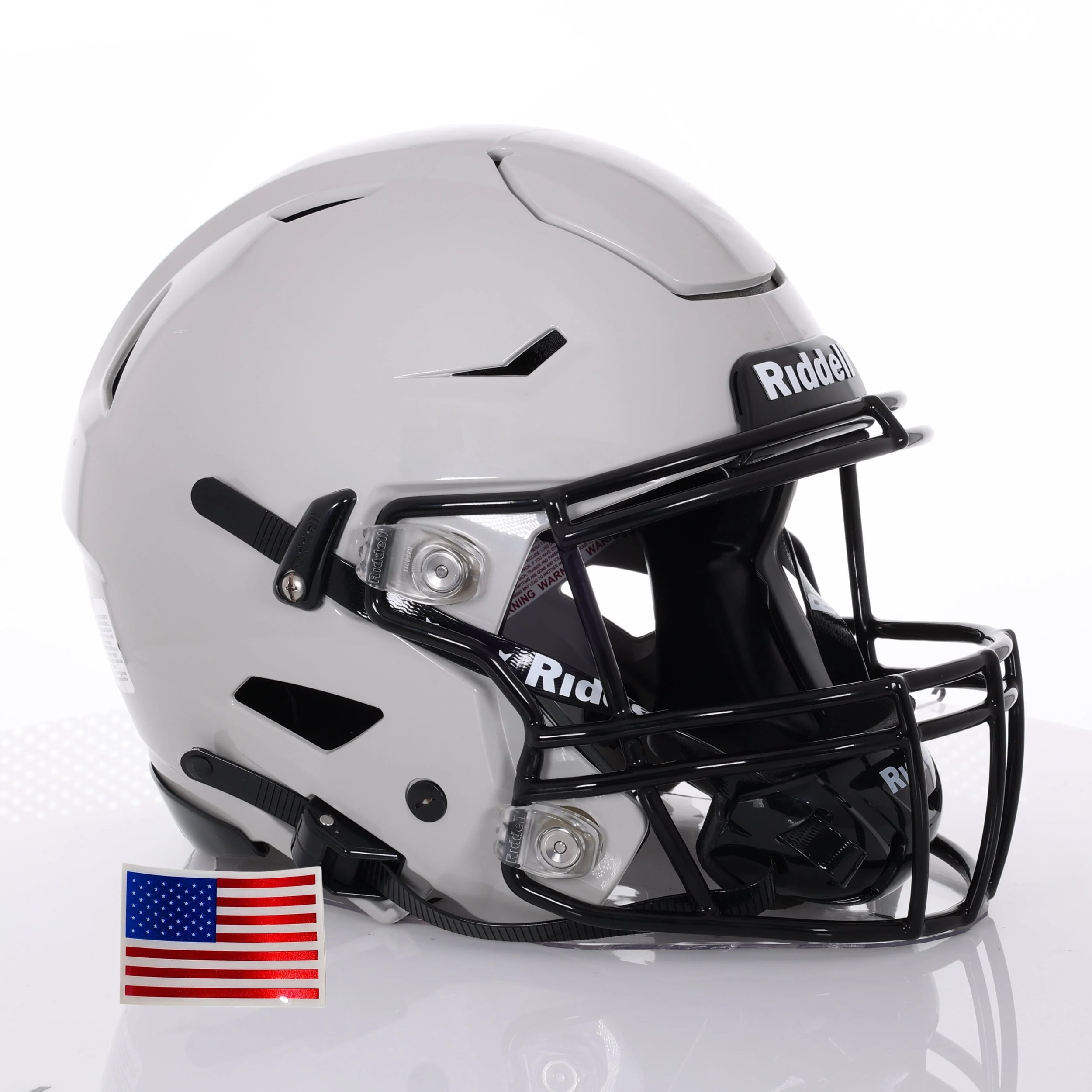 Riddell SpeedFlex ADULT Helmet - Black SF-2BD Facemask (Light Grey ...