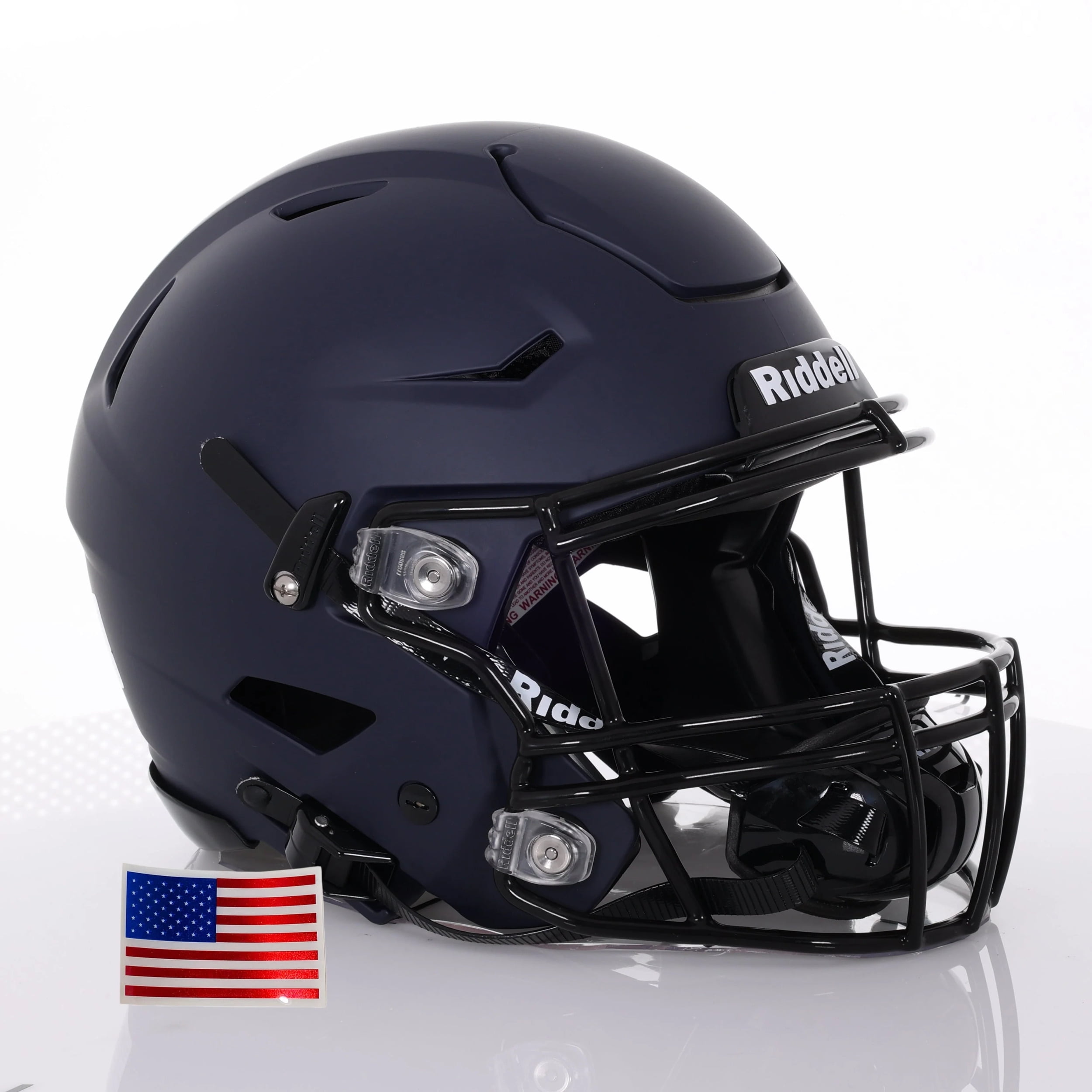 Riddell SpeedFlex ADULT Helmet - Black SF-2BD Facemask (Matte Navy ...