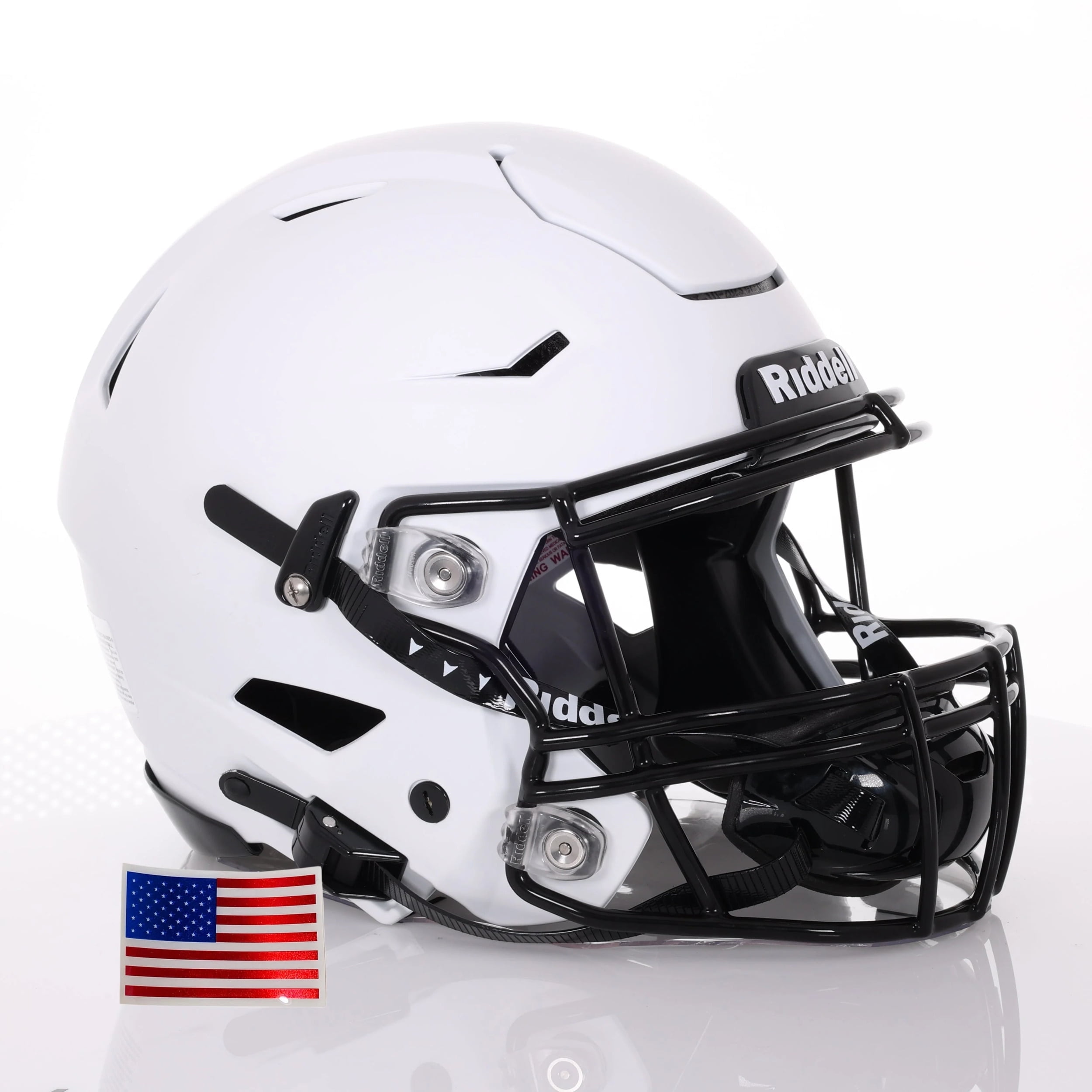 Riddell SpeedFlex ADULT Helmet - Black SF-2BD Facemask (Matte White Helmet, Large) - Walmart.com