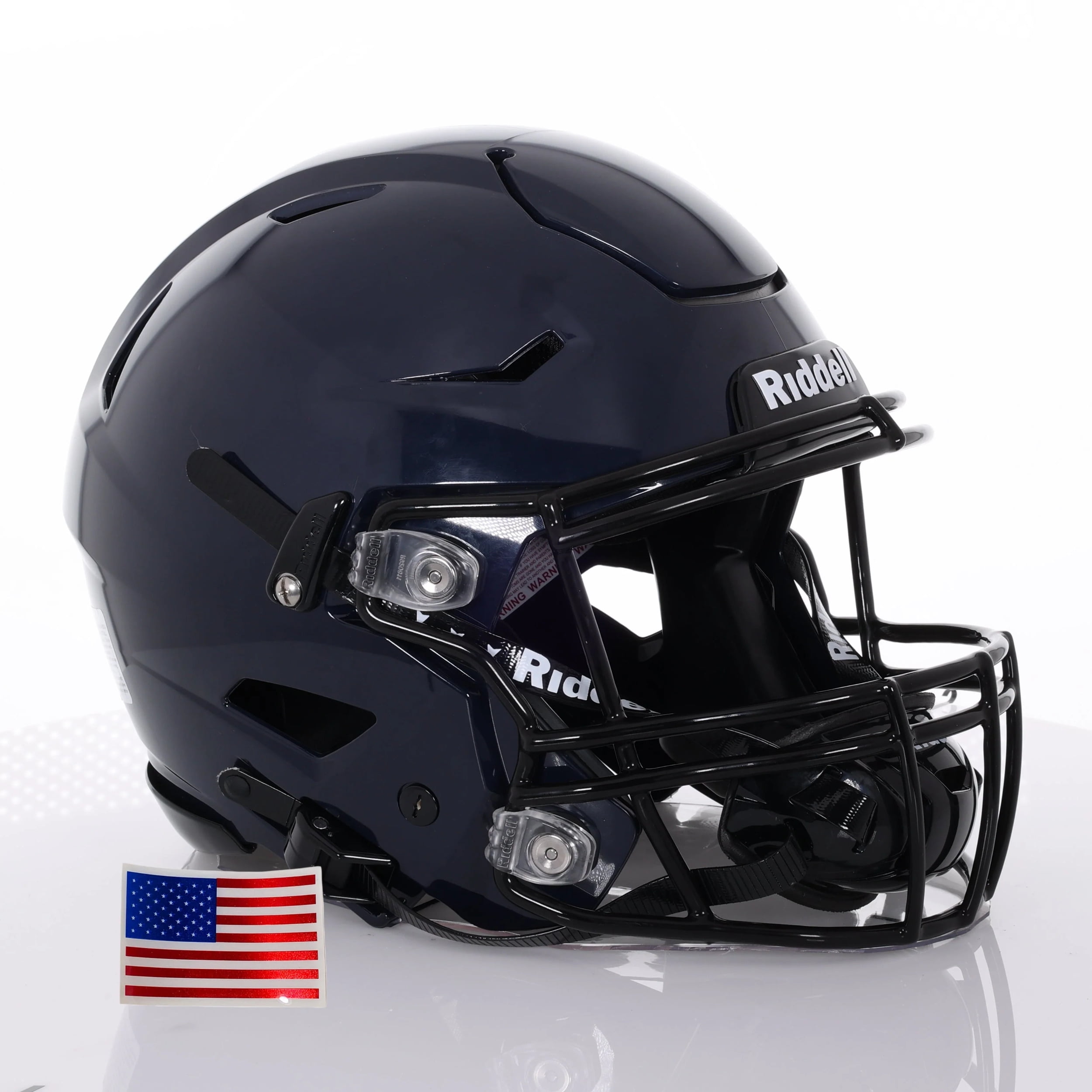 Riddell SpeedFlex ADULT Helmet - Black SF-2BD Facemask (Navy Helmet ...