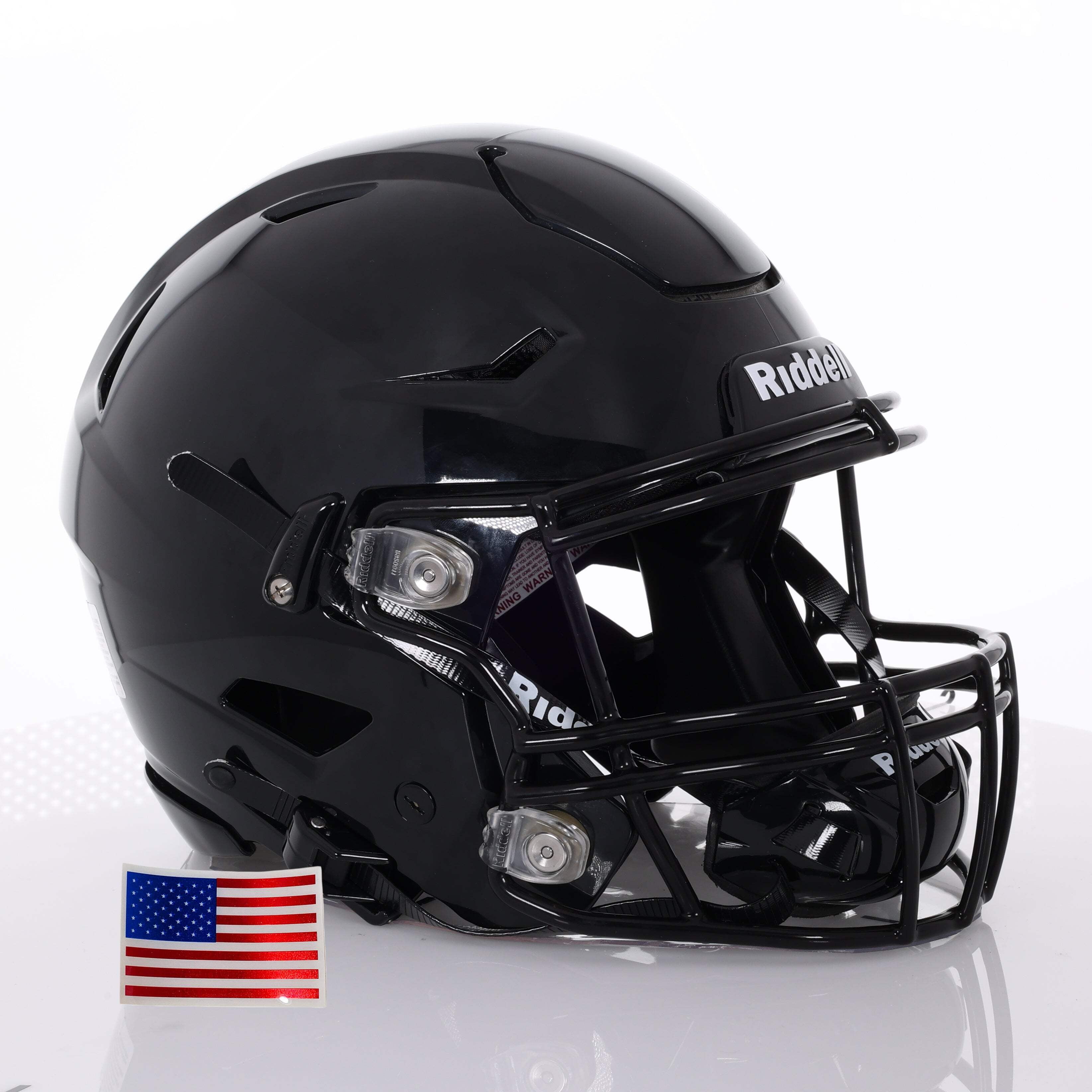 Riddell SpeedFlex ADULT Helmet - Black SF-2BD Facemask (Vegas Gold ...