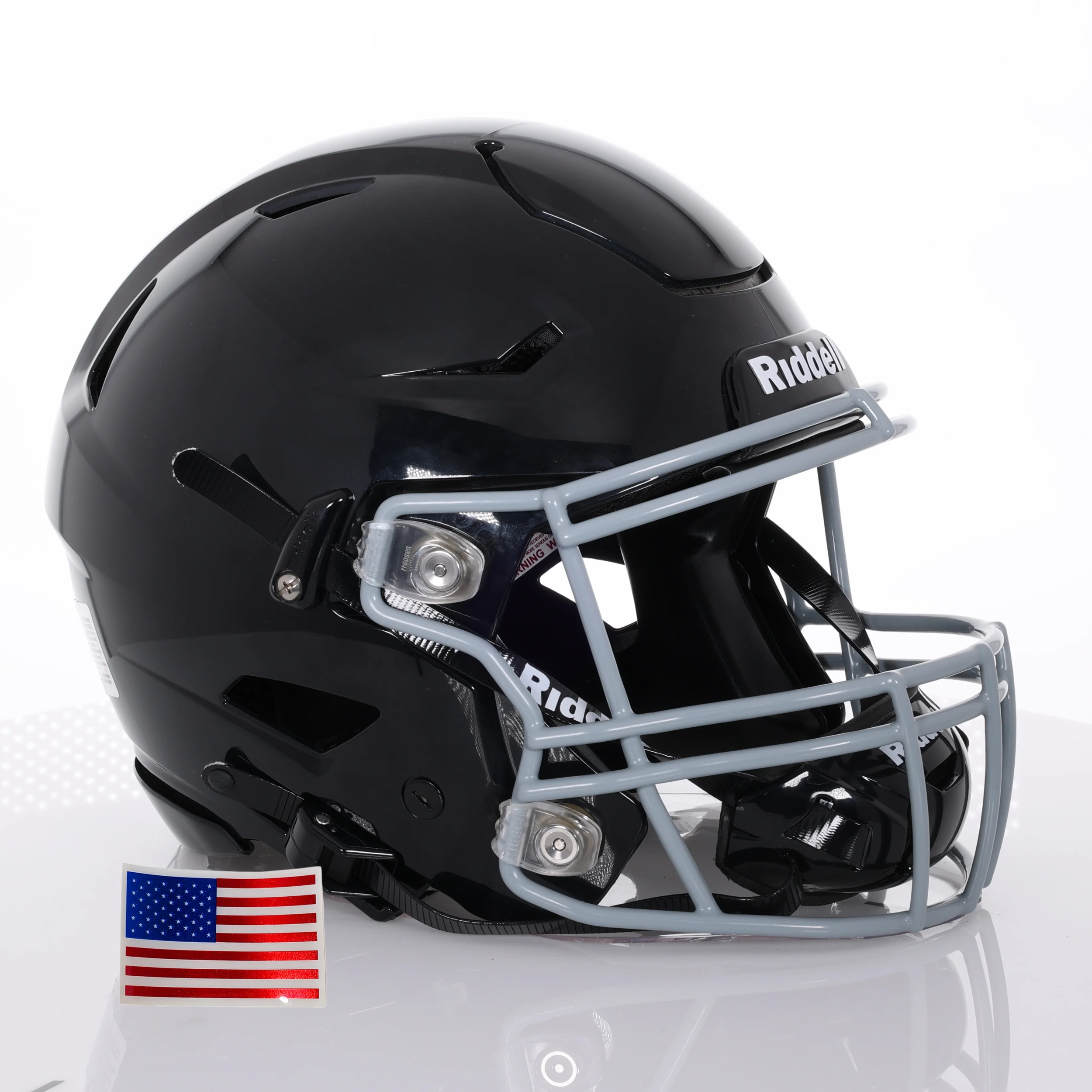Riddell SpeedFlex ADULT Helmet - Light Gray SF-2BD Facemask (Black ...