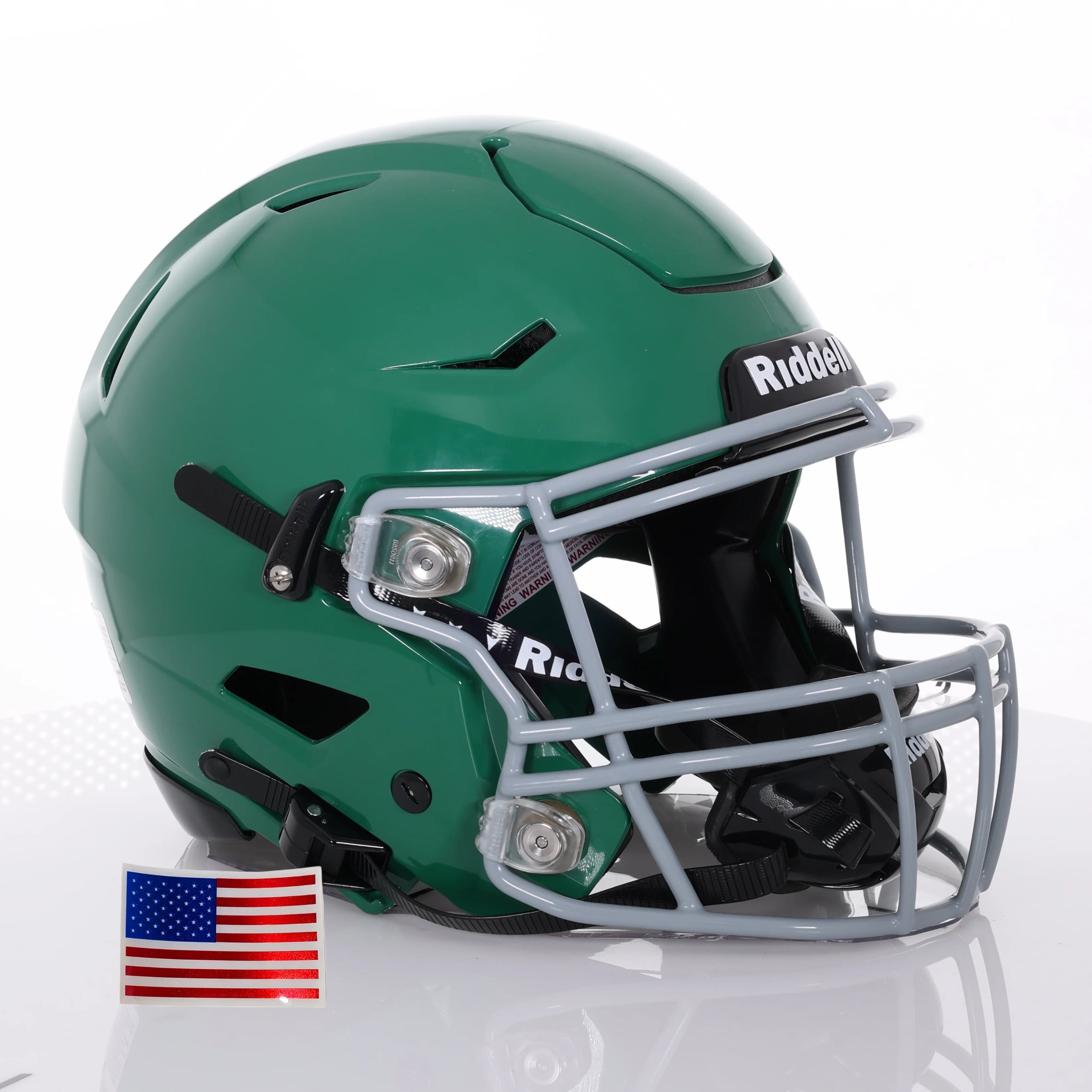 Riddell SpeedFlex ADULT Helmet - Light Gray SF-2BD Facemask (Kelly ...