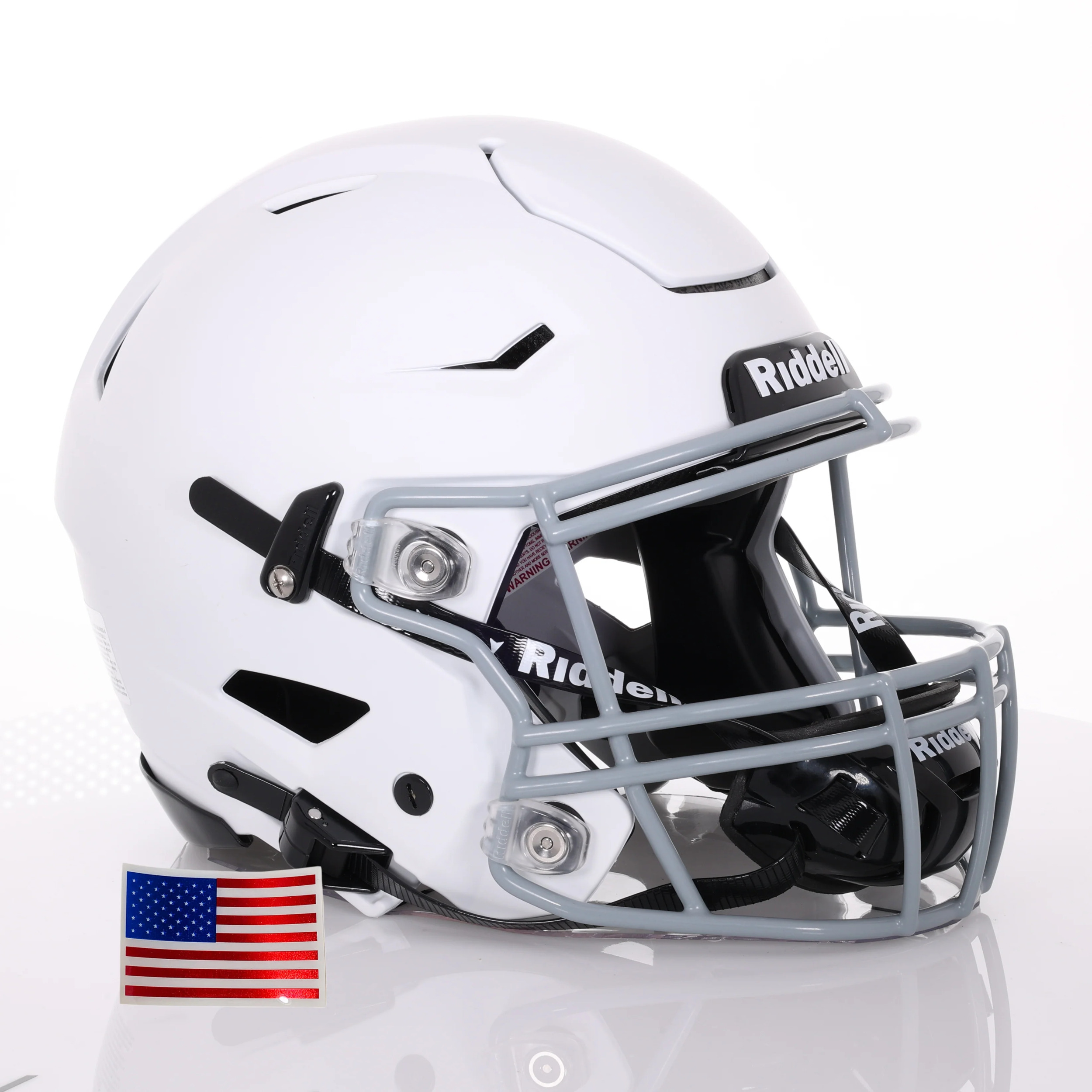 Riddell SpeedFlex ADULT Helmet - Light Gray SF-2BD Facemask (Matte ...