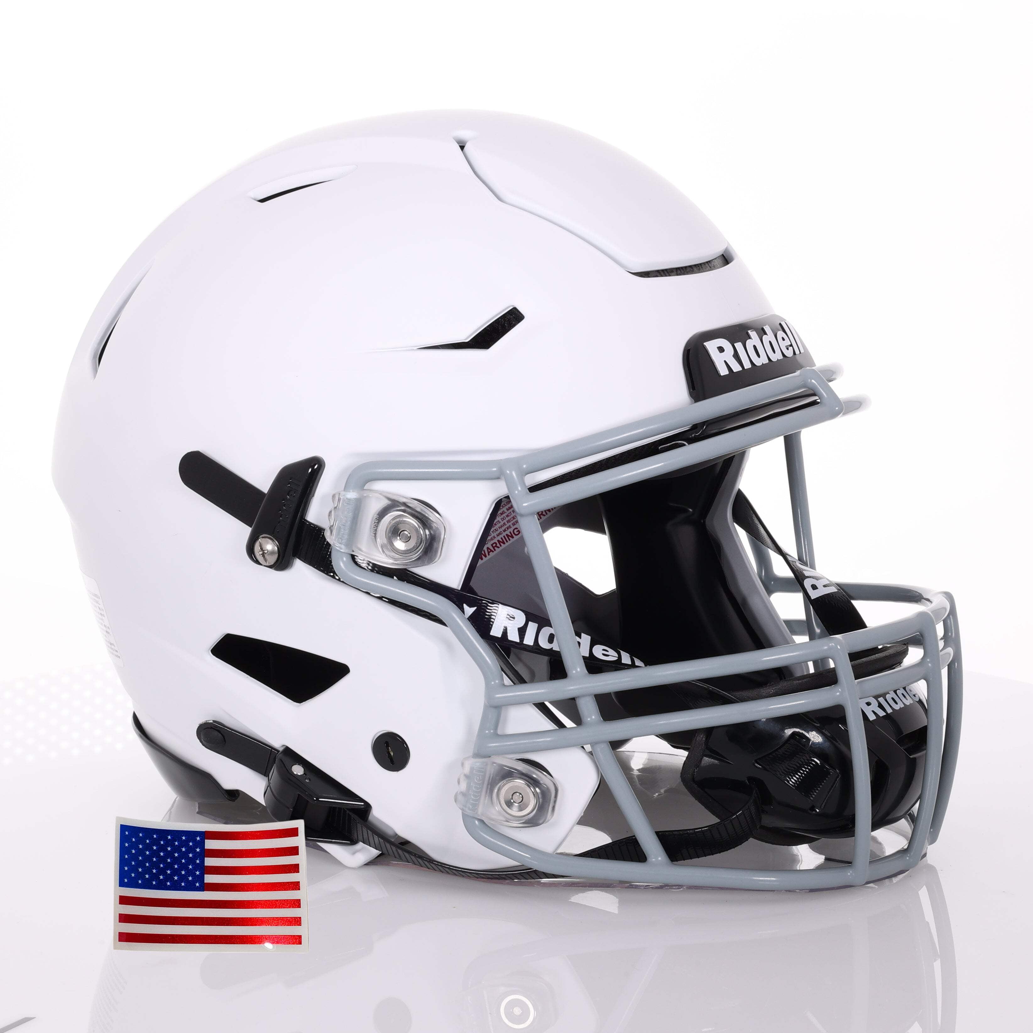 Riddell SpeedFlex ADULT Helmet - Light Gray SF-2BD Facemask (Matte ...