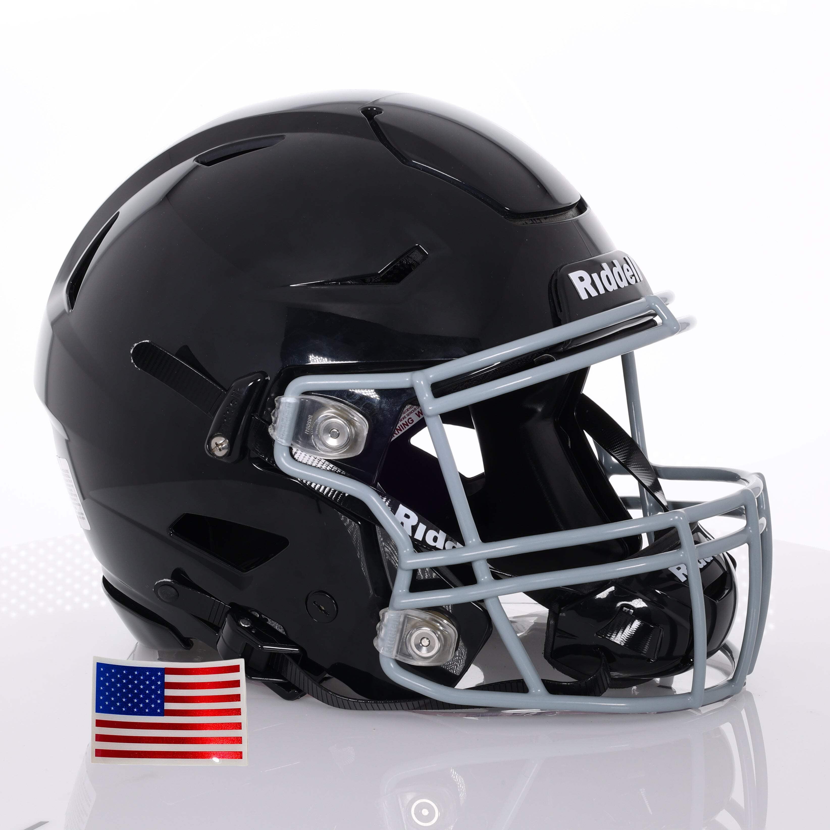 Riddell SpeedFlex ADULT Helmet - Light Gray SF-2BD Facemask (Navy ...