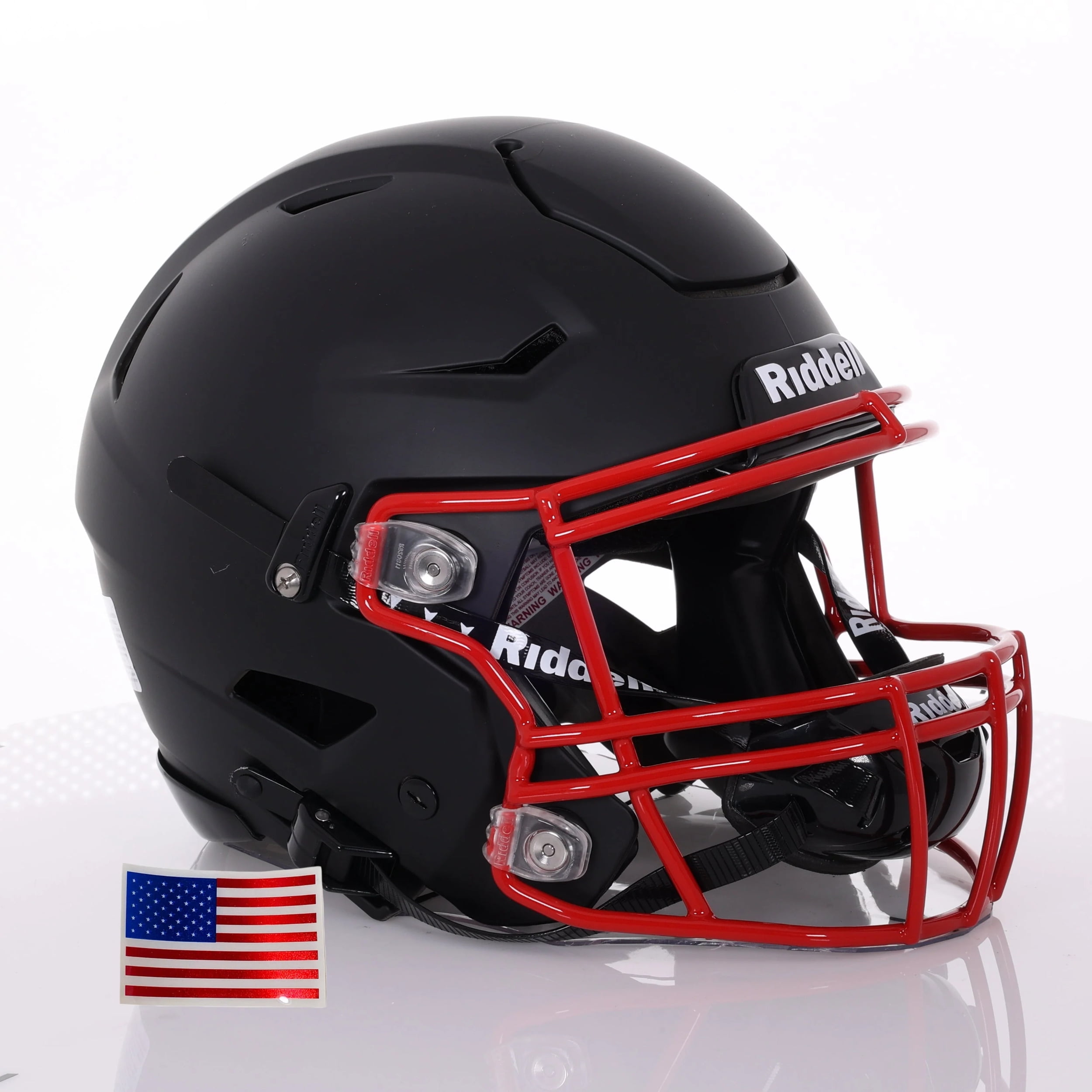 Riddell SpeedFlex ADULT Helmet - Scarlet SF-2BD Facemask (Matte Black ...