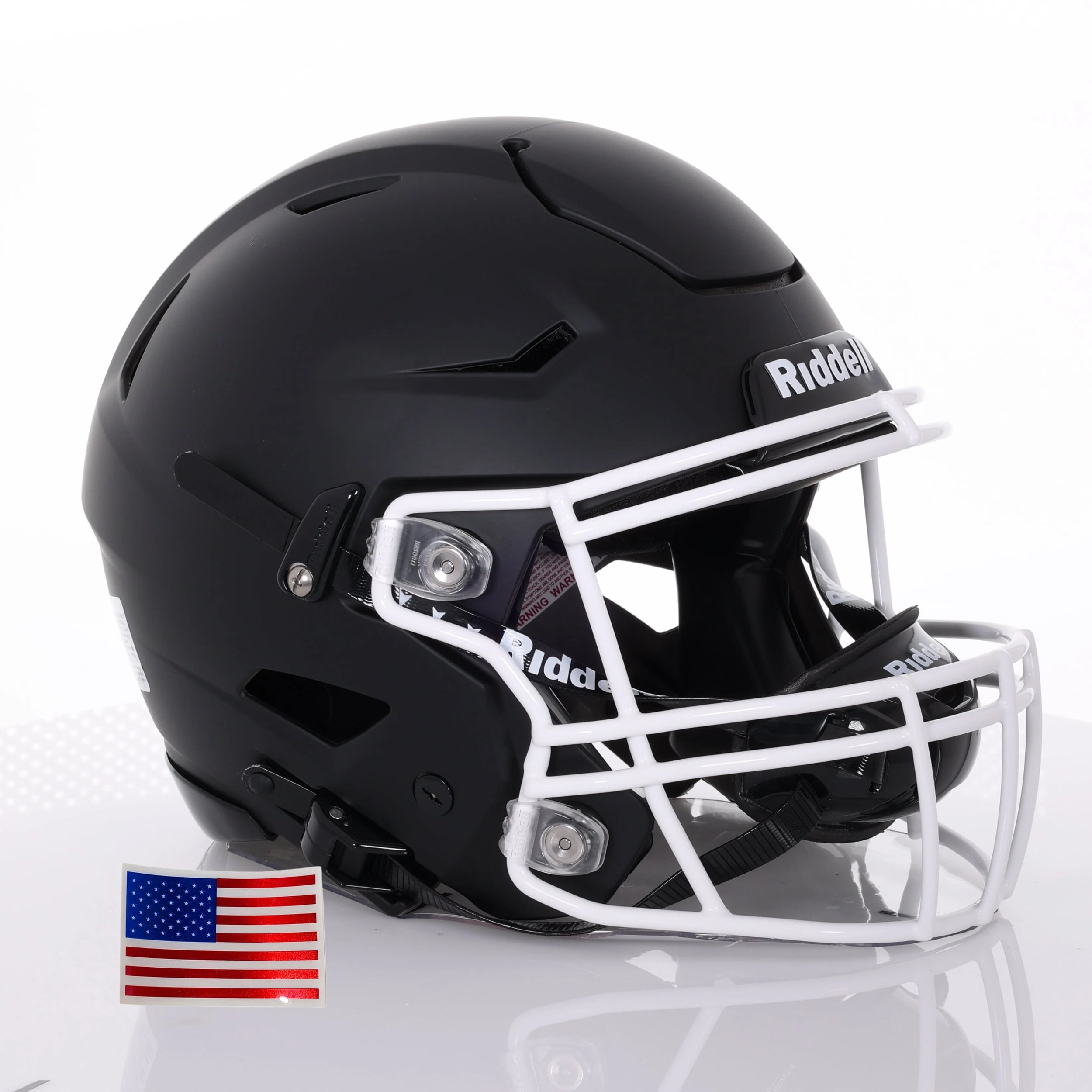 Riddell SpeedFlex ADULT Helmet - White SF-2BD Facemask (Matte Black ...