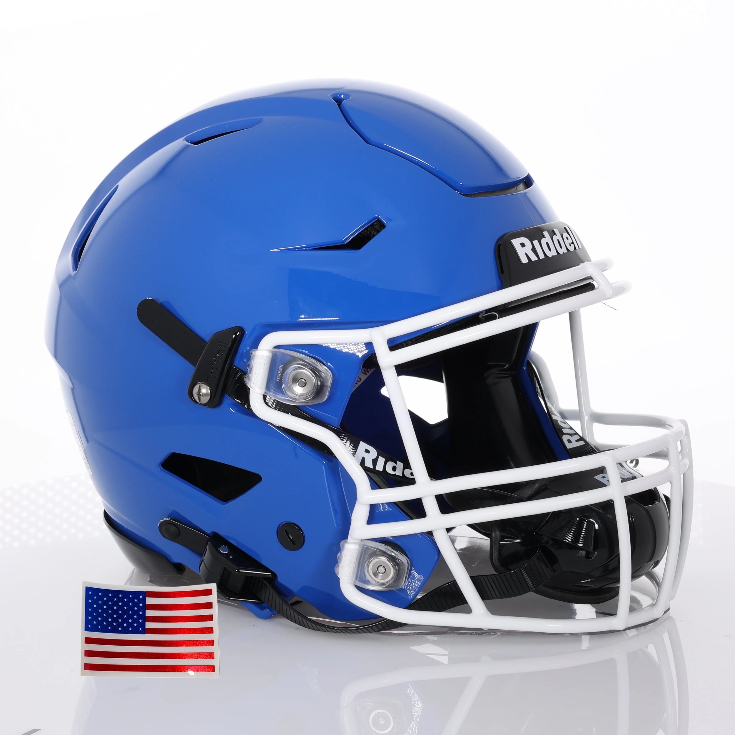 Riddell SpeedFlex ADULT Helmet - White SF-2BD Facemask (Royal Blue ...