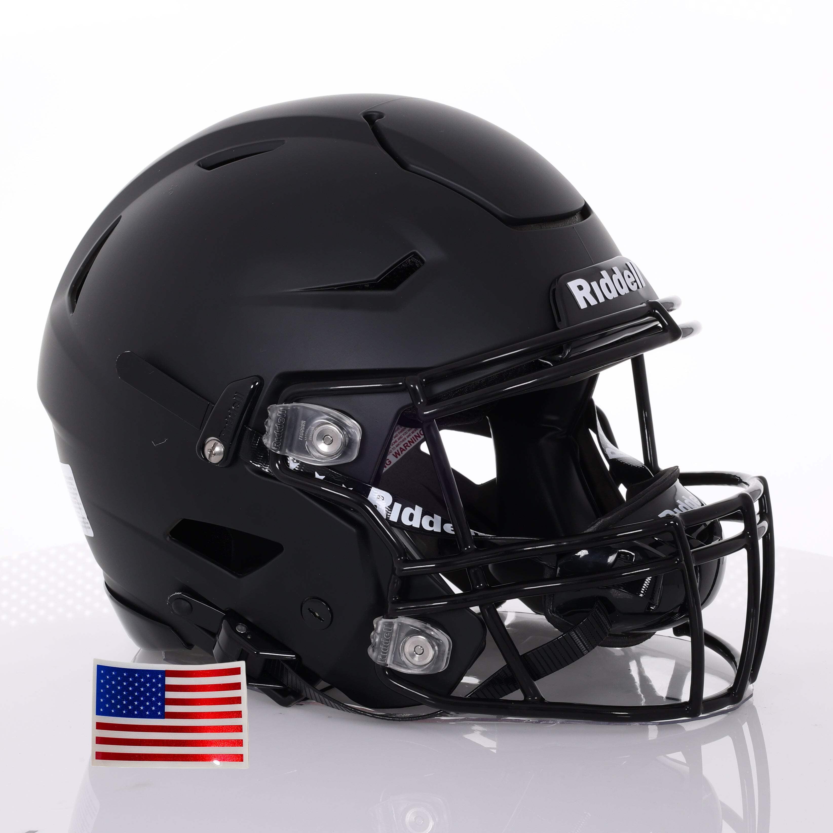 Riddell Adult SpeedFlex Football Helmet, SF-2BD Facemask, Matte Black ...
