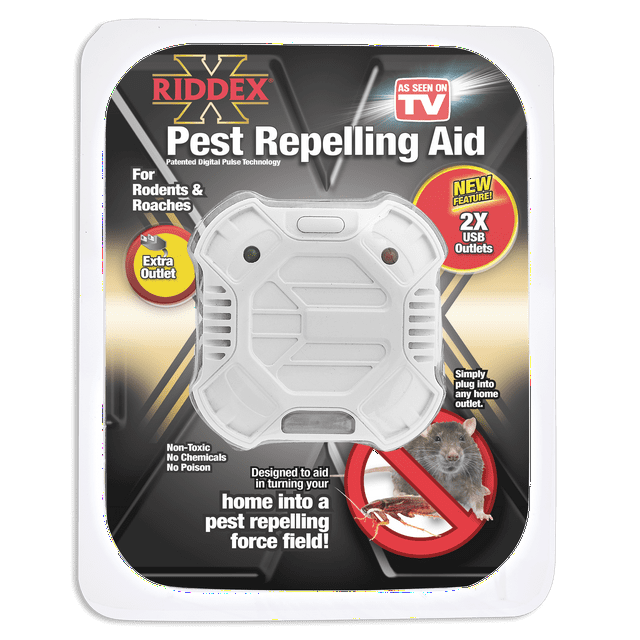 Riddex X Plug-in Pest Repellent Aid, Pest Control for Rats, Roaches ...