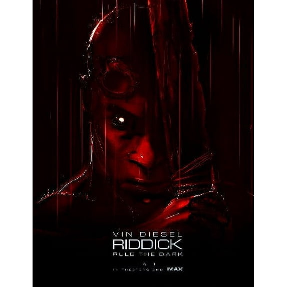 Riddick Movie poster Metal Sign 8inx 12in Metal Art Print 8x12 Multi ...