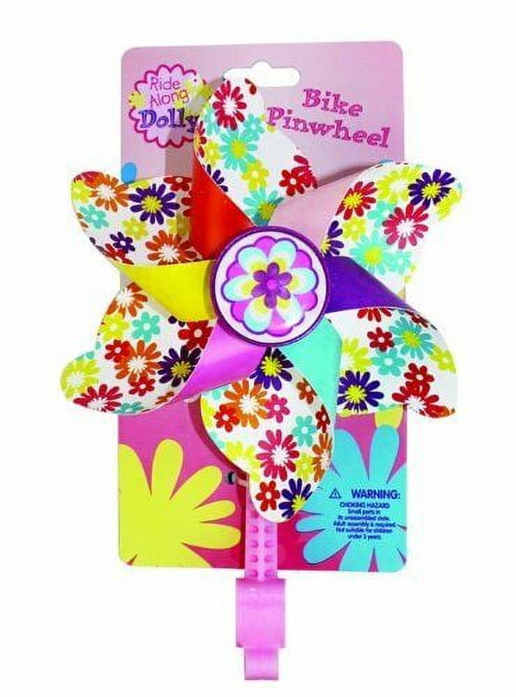 Ride Along Dolly Bike Handlebar Pinwheel - Spinning Flower Pinwheel for ...