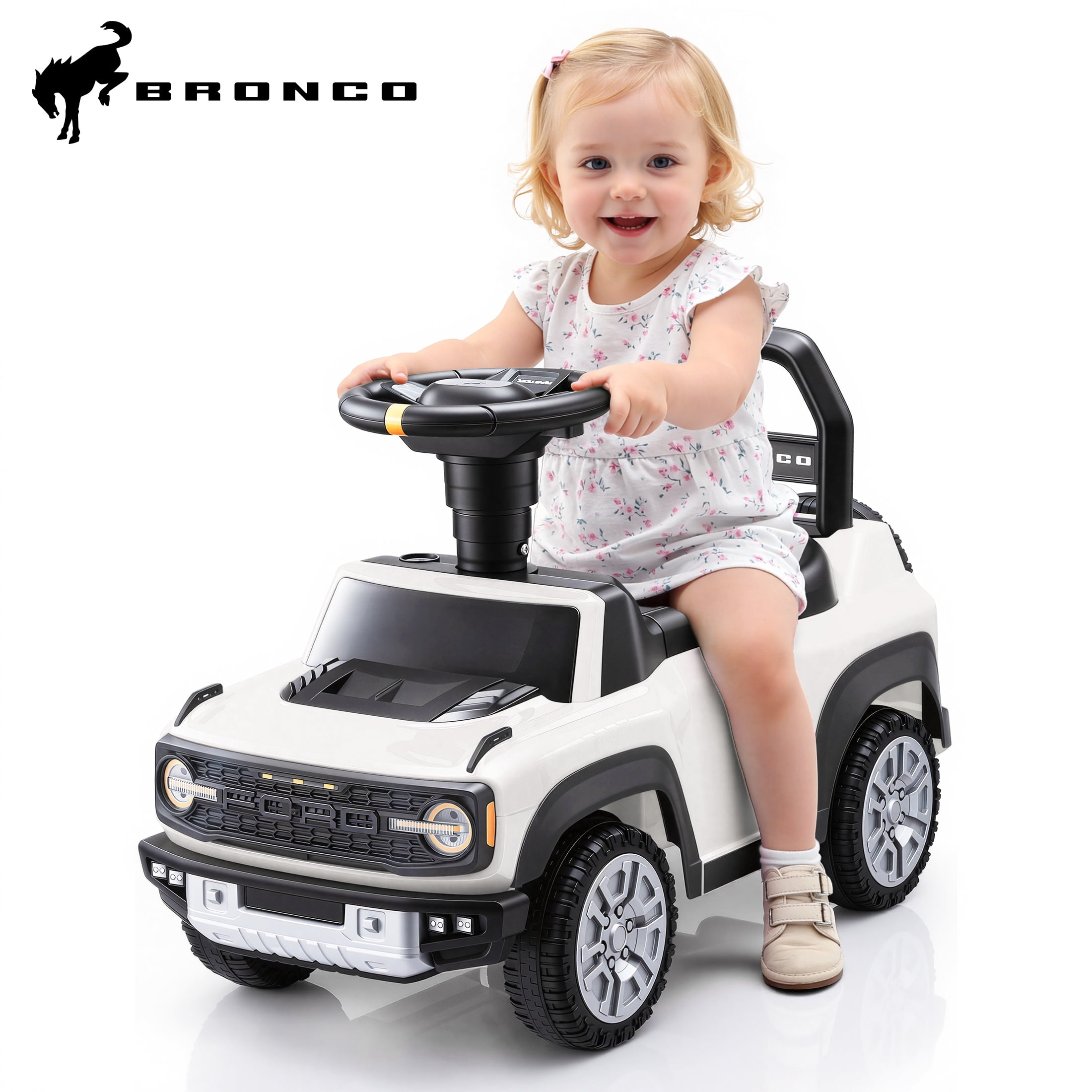 Ride On Car for Toddlers 1–3, Ford Bronco Ride On Toy with Steering ...