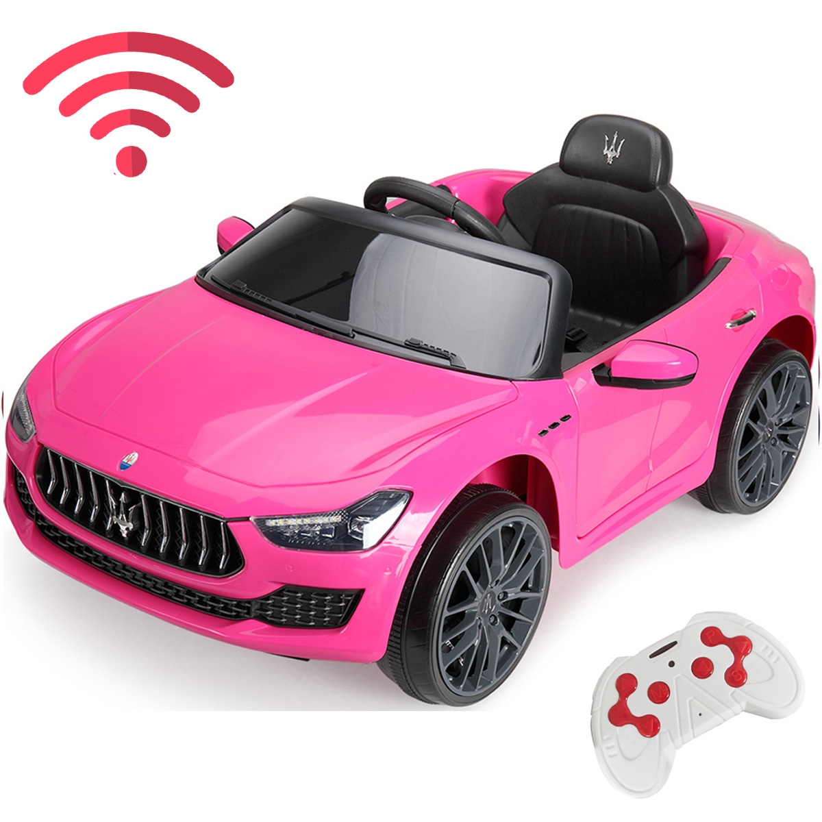 Kids RC Ride on Cars, SESSLIFE 12V Electric Cars with LED Lights, MP3 ...