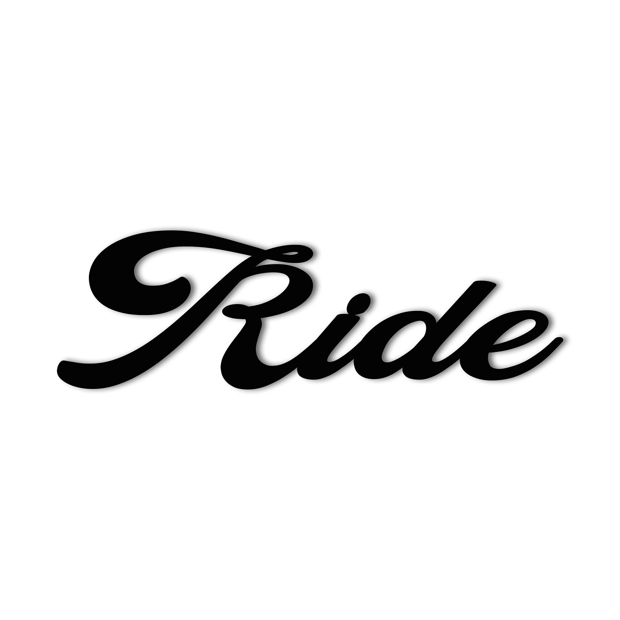 Ride - Cyclist Metal Word Art for Peloton Bike Riders Time to Ride Home ...