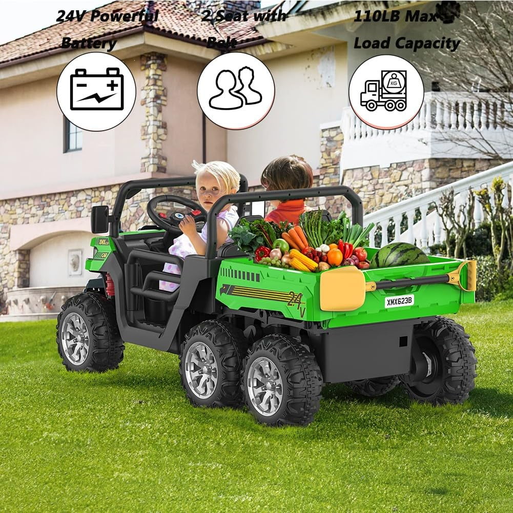 Ride On Dump Truck for Kids Ride On Car with Remote Control Electric ...