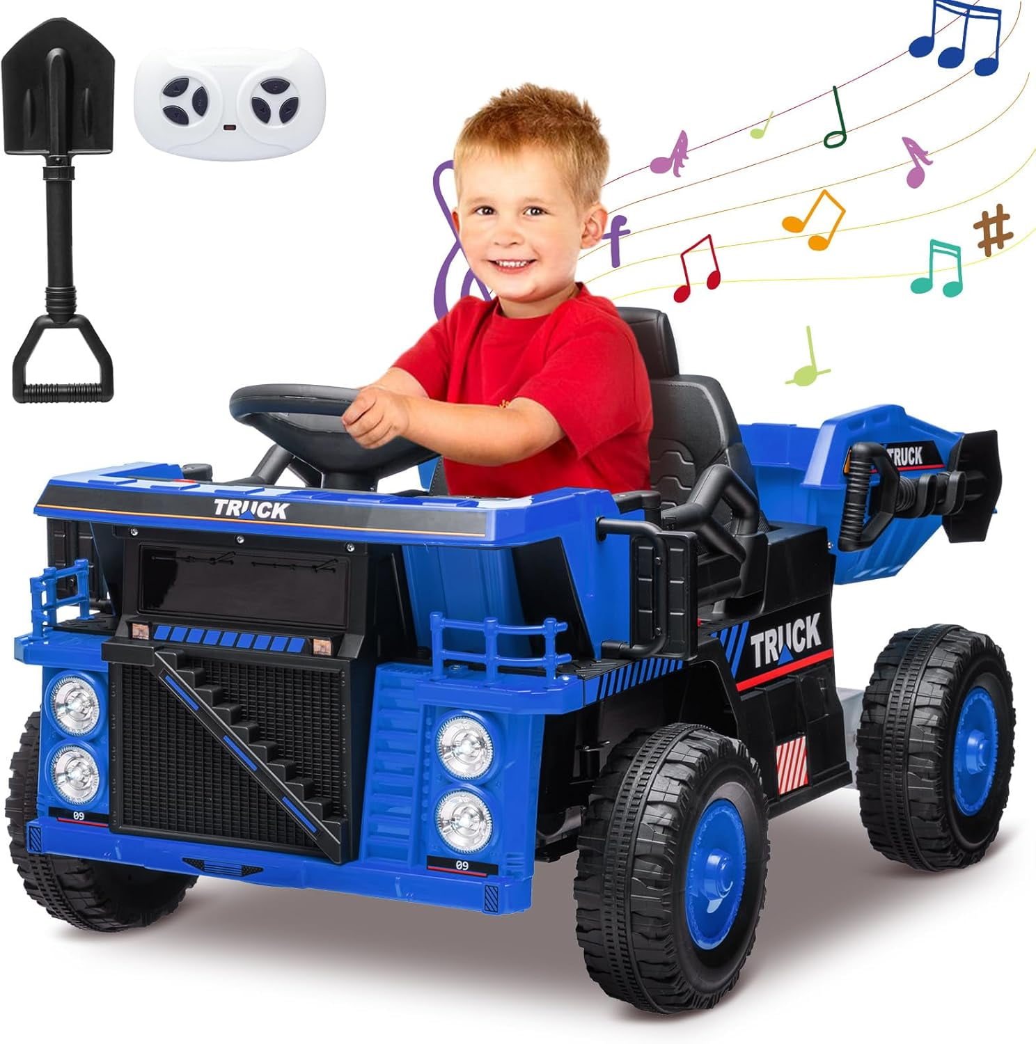 Ride On Dump Truck,Ride On Car Toy with Remote Control,Electric Dump ...
