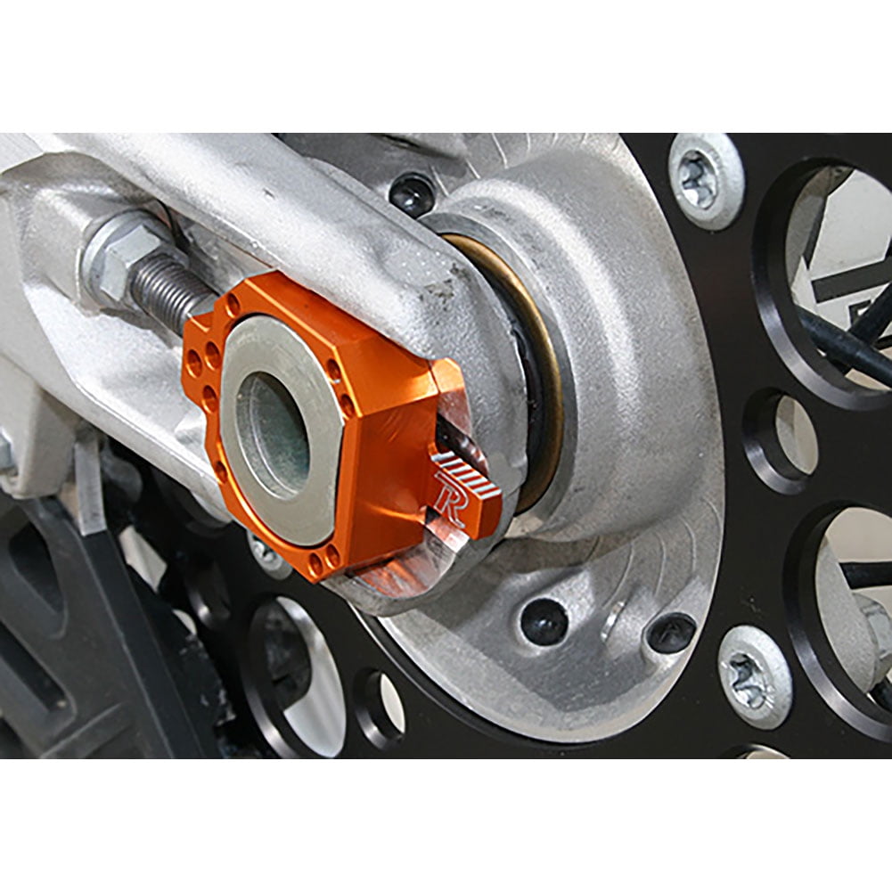 Ride Engineering KTM/Husky Billet Axle Blocks Orange - Walmart.com