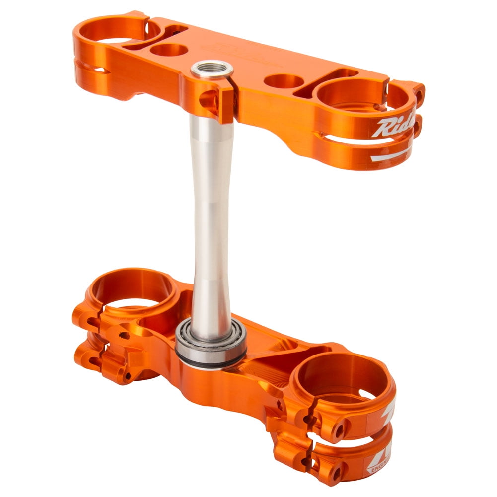 Ride Engineering Rubber Mounted Billet Triple Clamp Set with Hardware ...