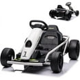 Ride on Go Kart, 24V 9Ah Battery 300W*2 Motors, 8MPH High Speed ...